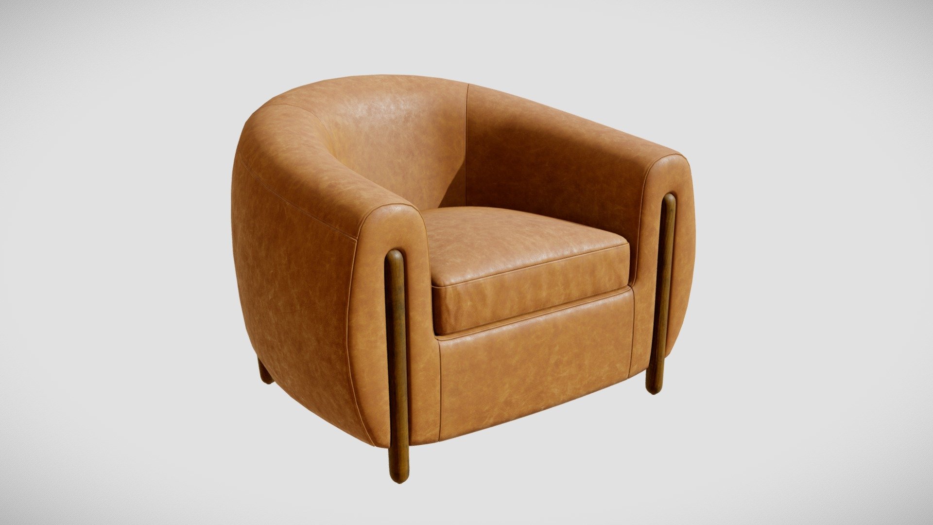 Crate&Barrel Nora Armchair - Buy Royalty Free 3D model by 3detto ...