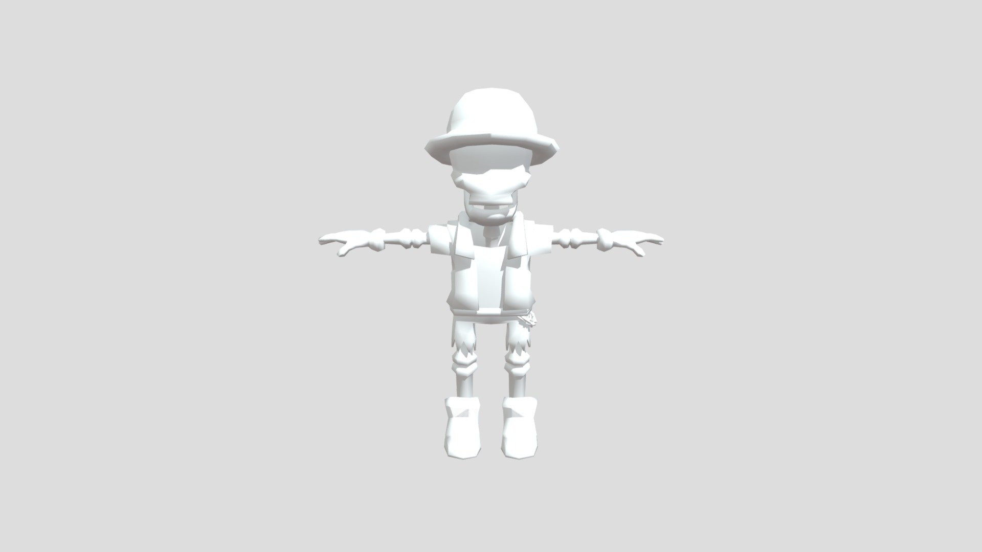 Low Poly Skeleton Cartoon Character - 3D model by itismeishankumar ...