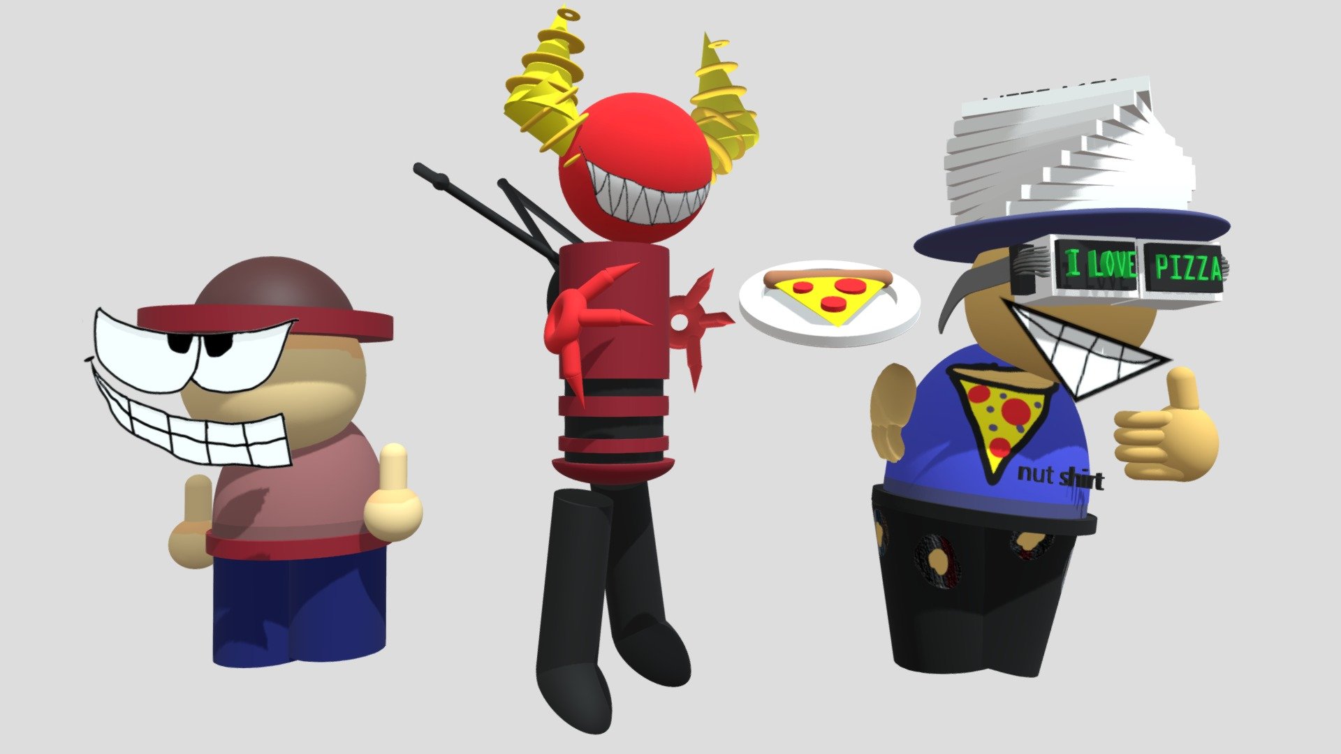 "Last Call" characters - Download Free 3D model by Smiledamn ...