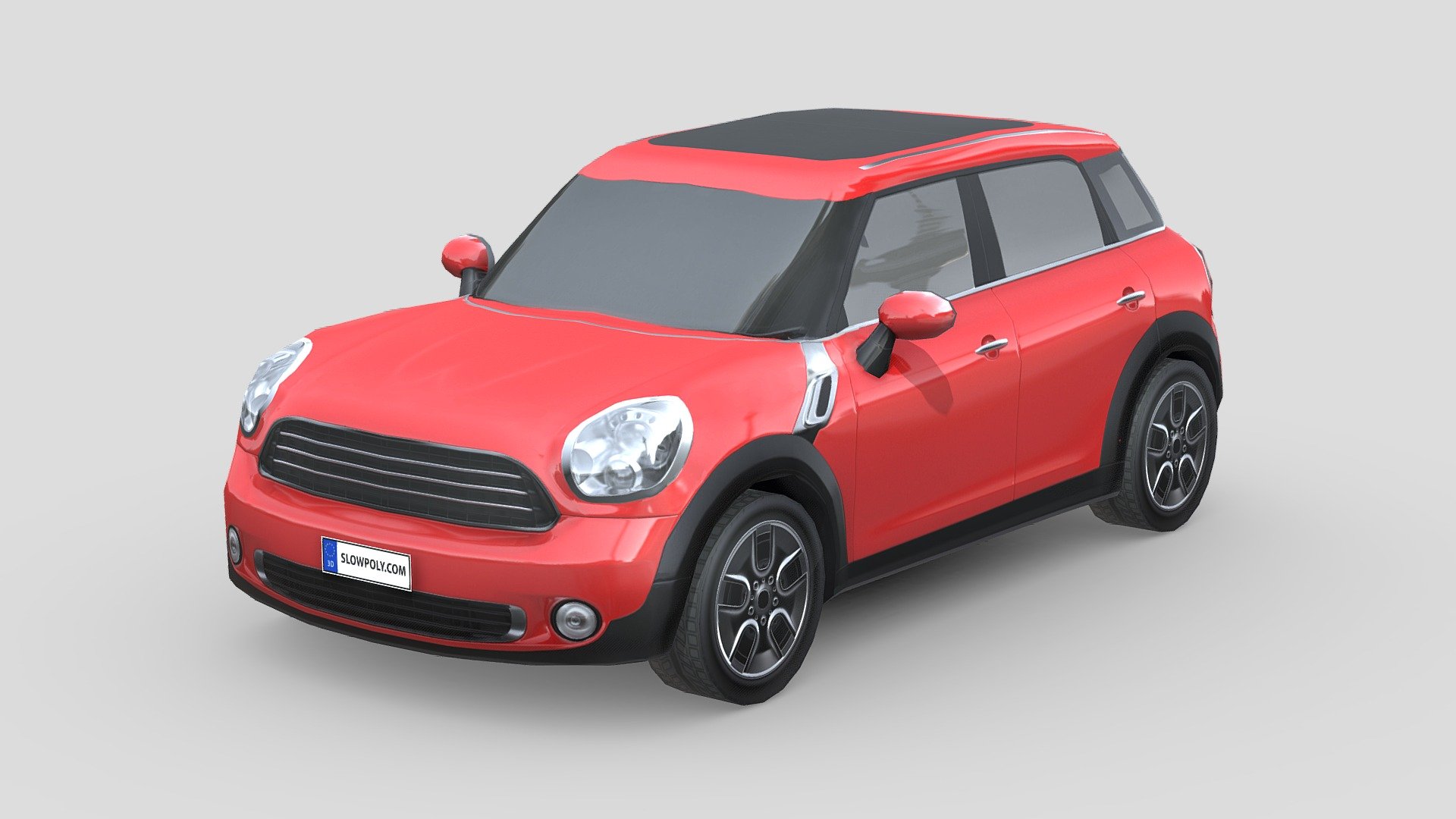 Mini CountryMan 2012 - Buy Royalty Free 3D model by slowpoly [68dce9a ...