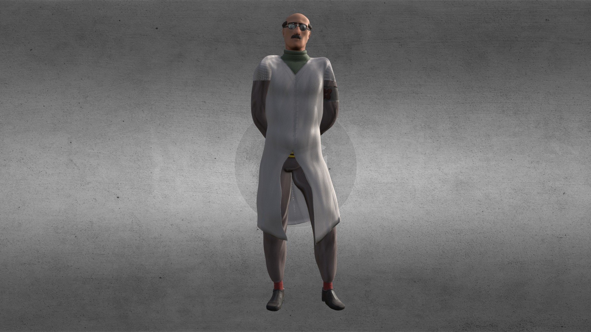 Robot Scientist - 3D model by IanVault [68dd1a7] - Sketchfab