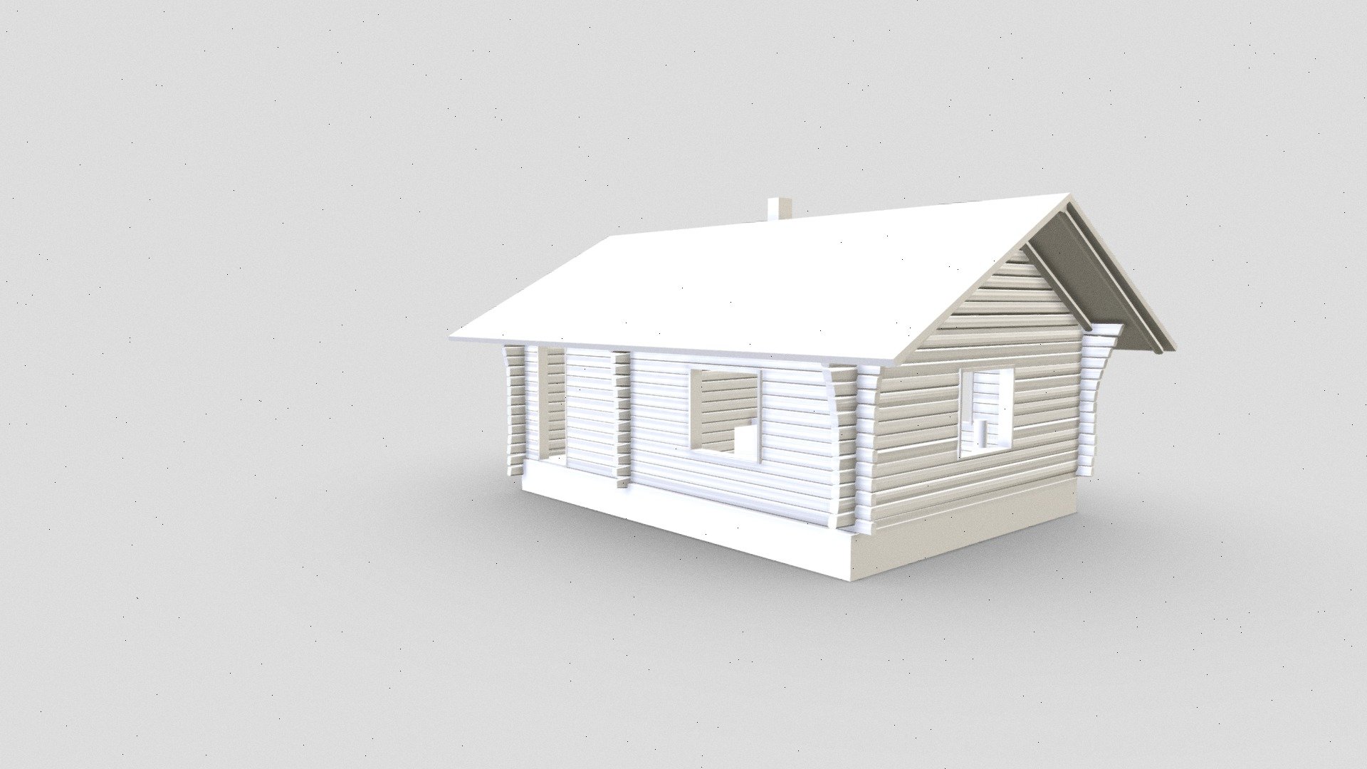 game ready lowpoly forest cabin - Download Free 3D model by baNE ...