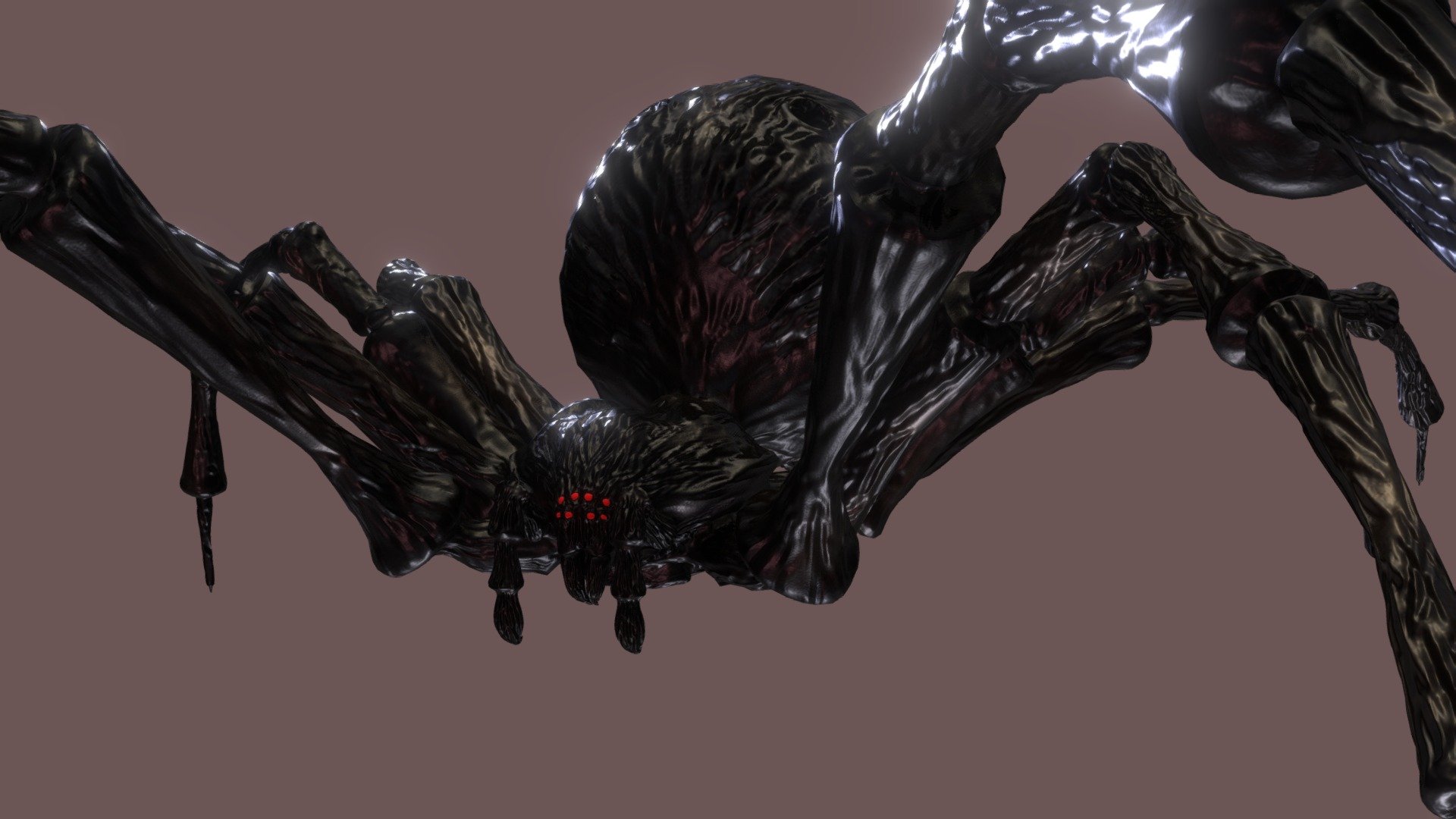 Monster Black Widow Spider 3D Model - 3D model by heofonly (@aaronsakhi ...