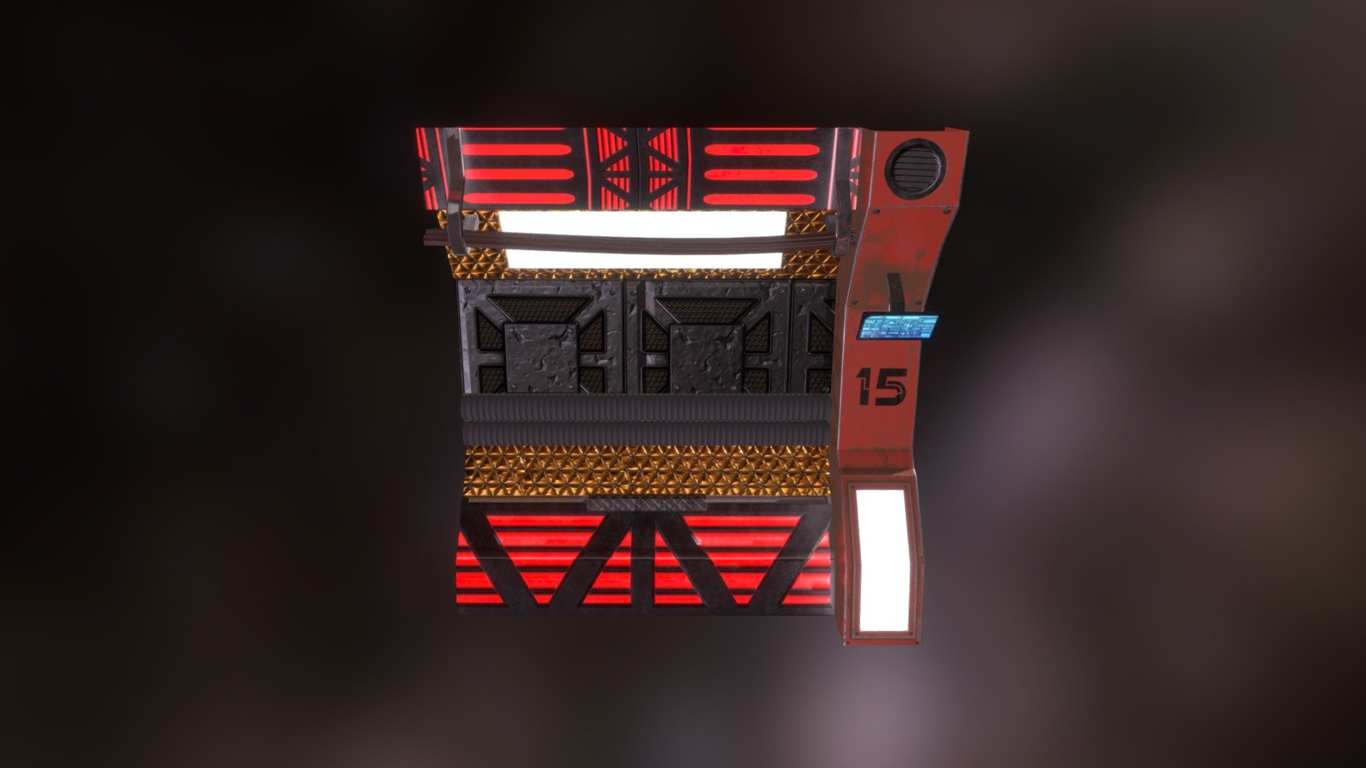 modular corridor wall - Download Free 3D model by erwan V (@erwan_V ...