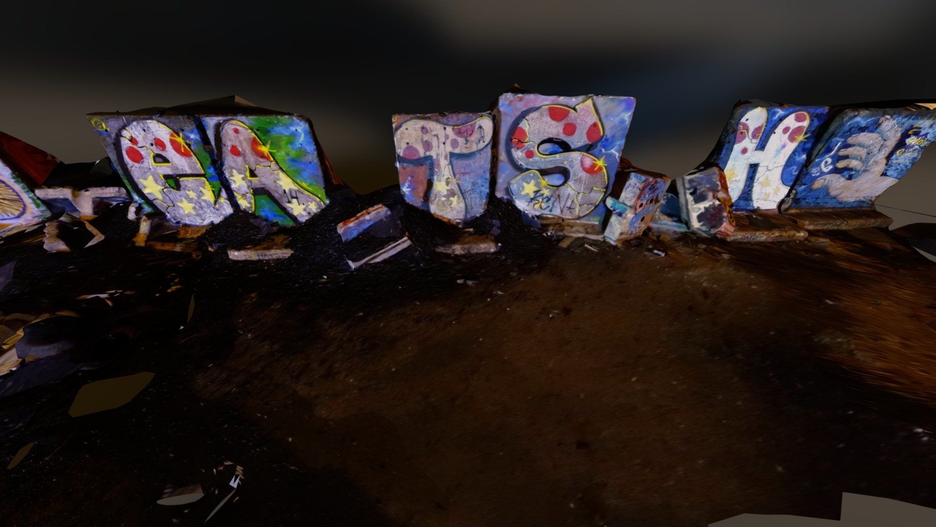 Graffiti 1 - 3D model by etel [68e5ce1] - Sketchfab