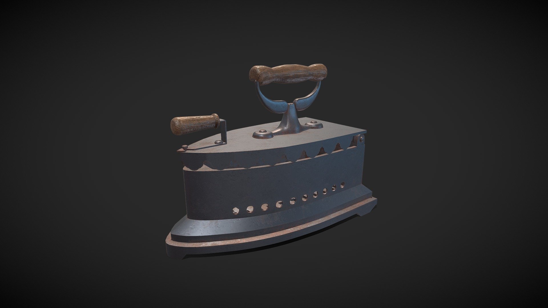 Old charcoal iron - 3D model by Su_Peem [68e705f] - Sketchfab