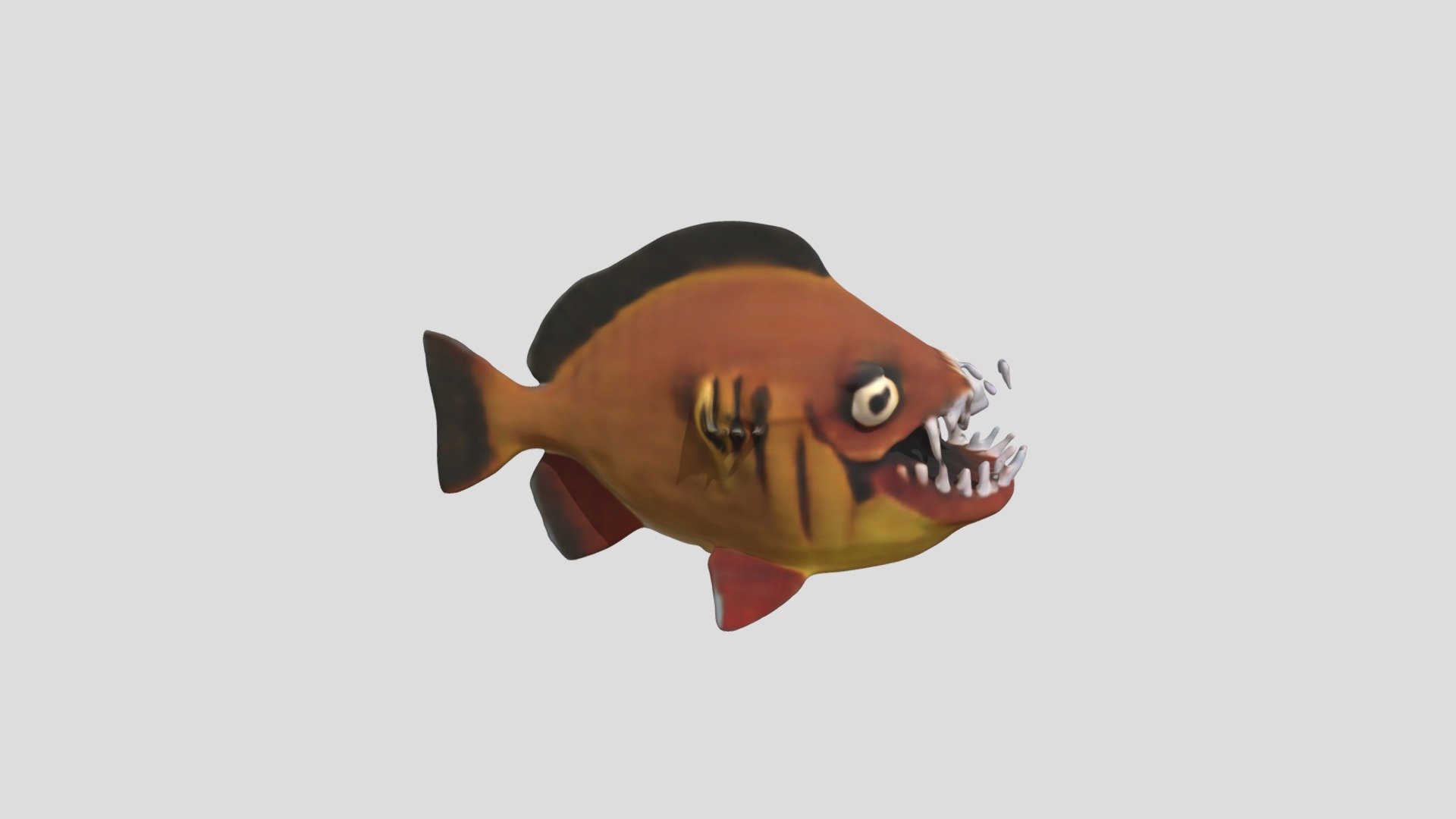 Jungle Piranha With Spiked Teeth - 3D model by solblyat [68e8f95 ...