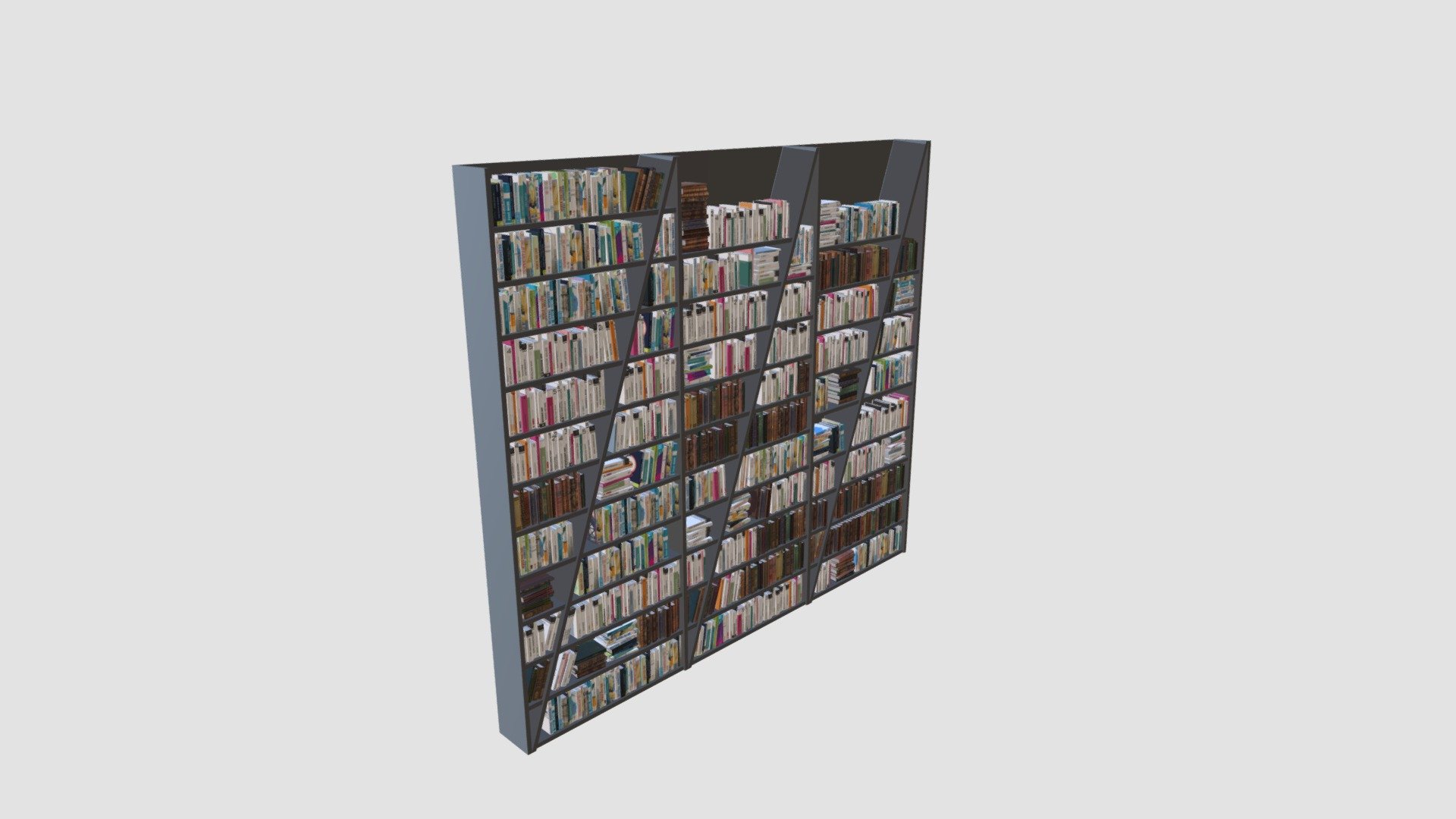 bookshelf - Buy Royalty Free 3D model by Evermotion [68ea6db] - Sketchfab Store