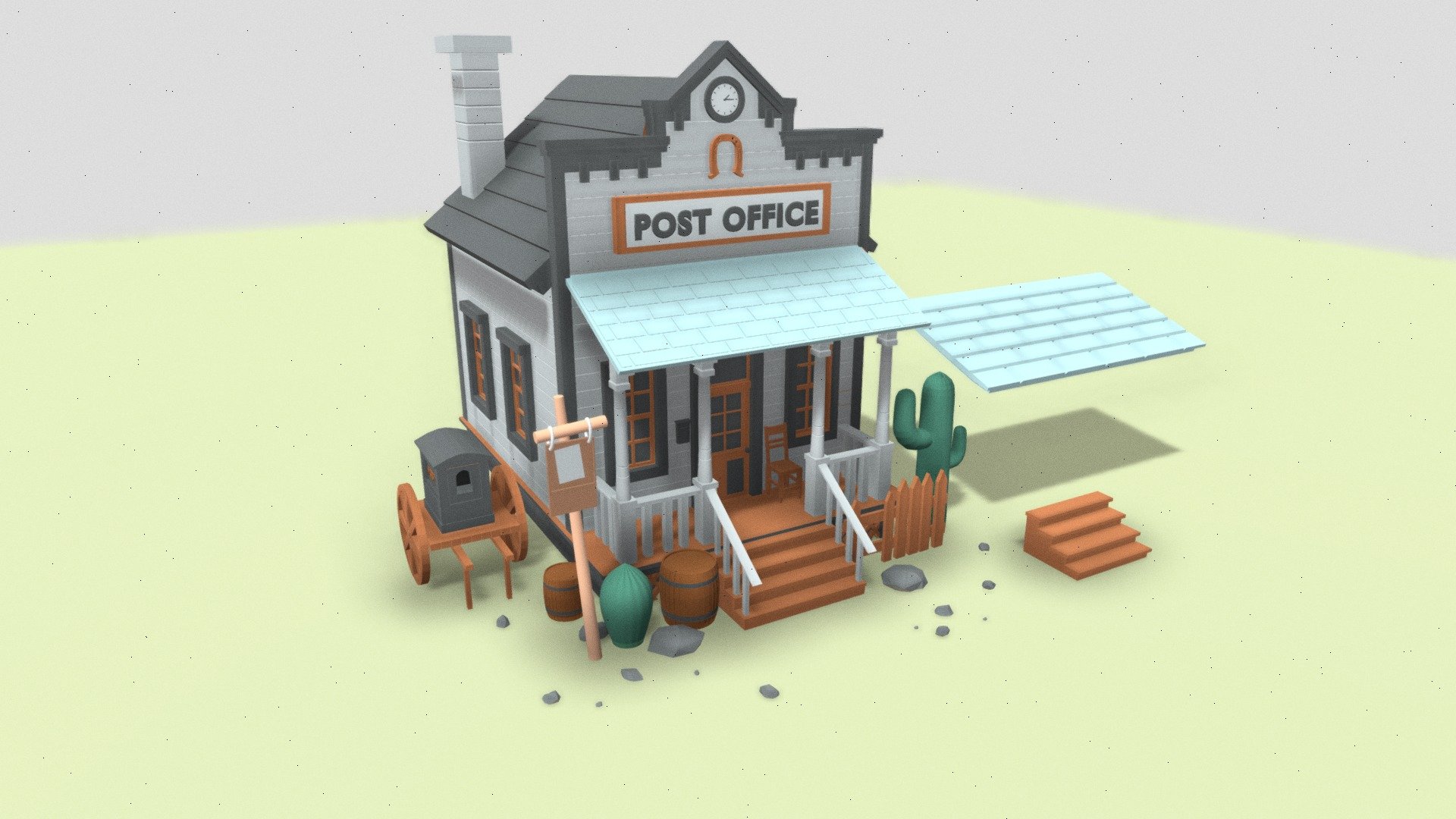 Post Office - Download Free 3D model by LaG (@Laganytu) [68f30fc ...