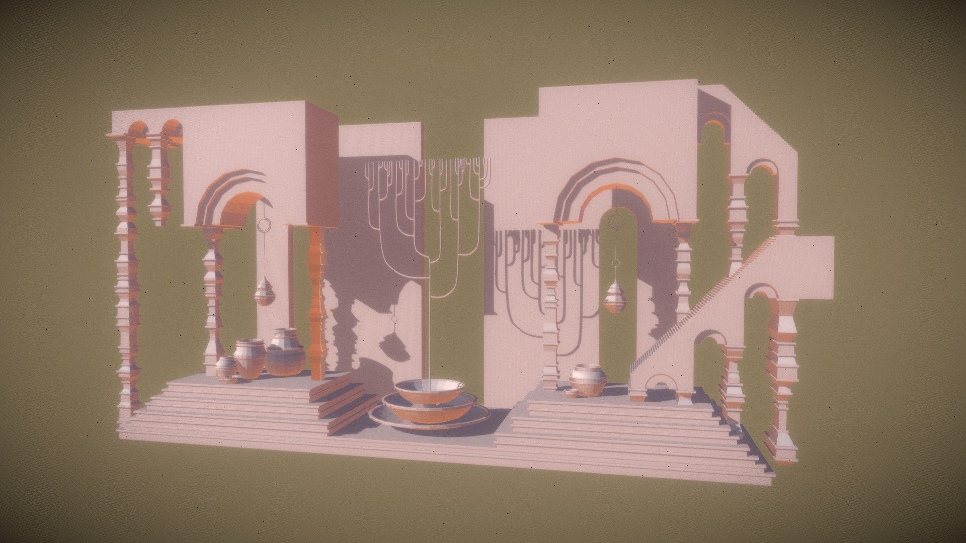 GRIS scene - Download Free 3D model by Eliosanka [68f3a4f] - Sketchfab