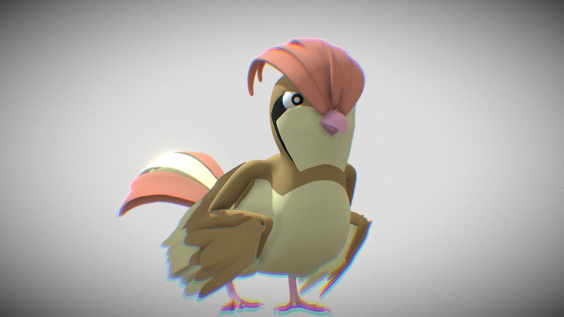 0017 Pidgeotto 3D - 3D model by anak3d (@anak3d1234) [68f3d41] - Sketchfab
