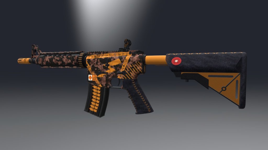 M4a4 - 3D model by corob88 [68f4221] - Sketchfab