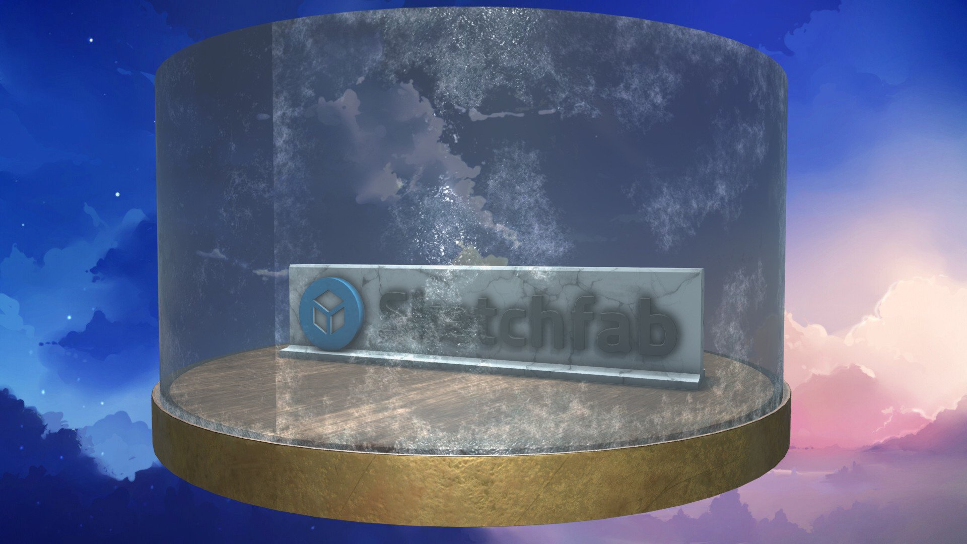 Sketchfab, Frosted Glass x Refraction - Download Free 3D model by dark ...