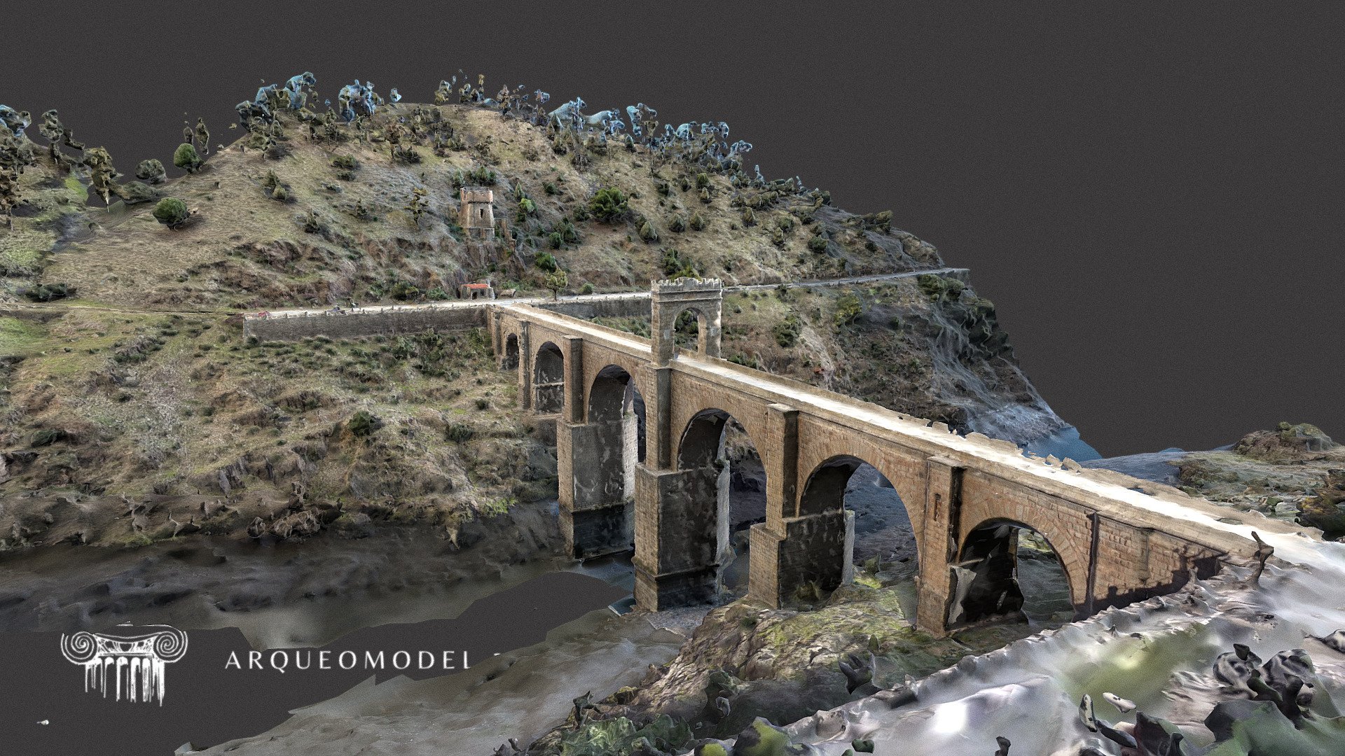 Puente Romano de Alcantara - CACERES - Buy Royalty Free 3D model by ...