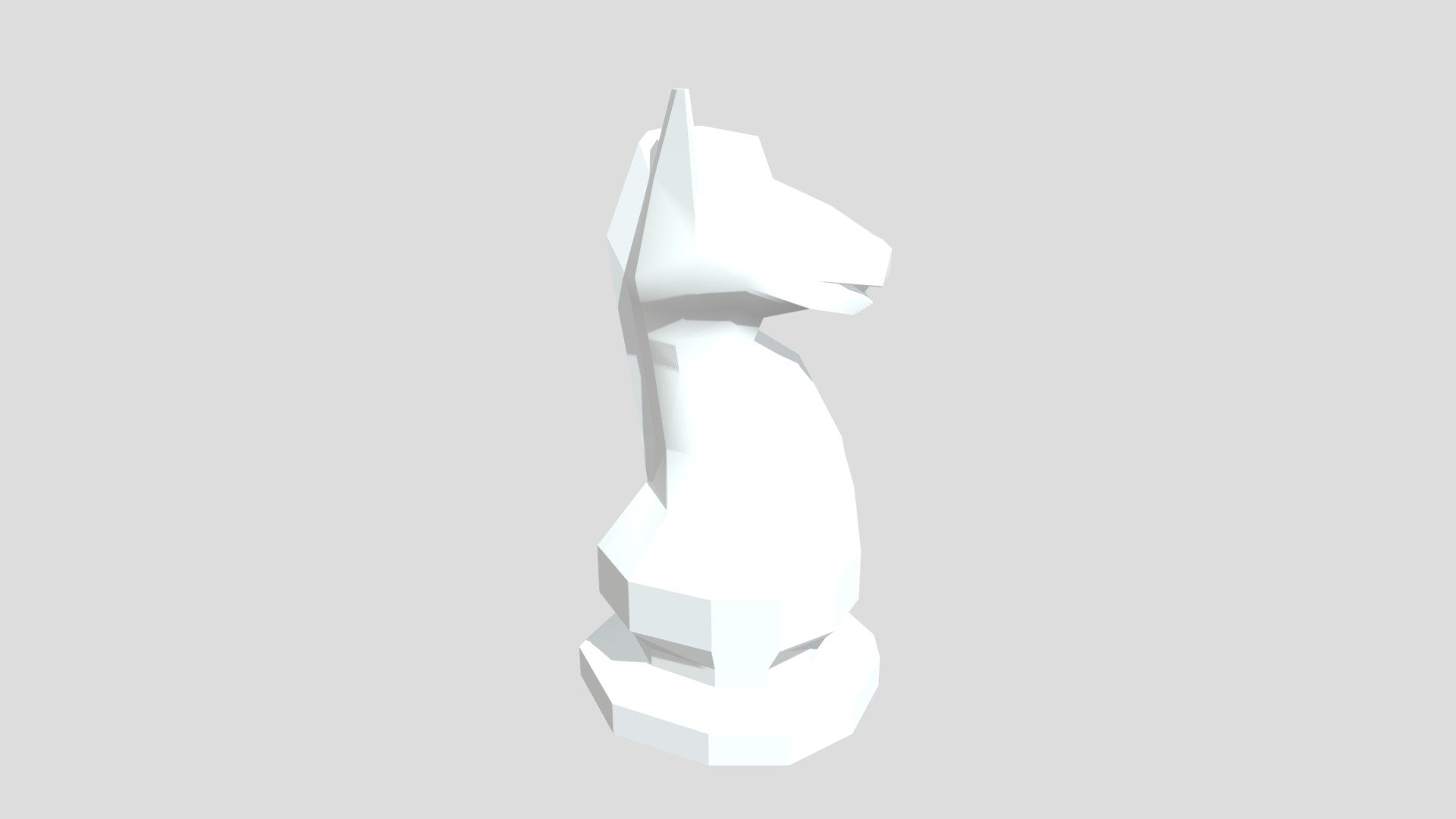 Low-Poly knight chess piece - 3D model by Lucas Lopes (@lacmlope ...