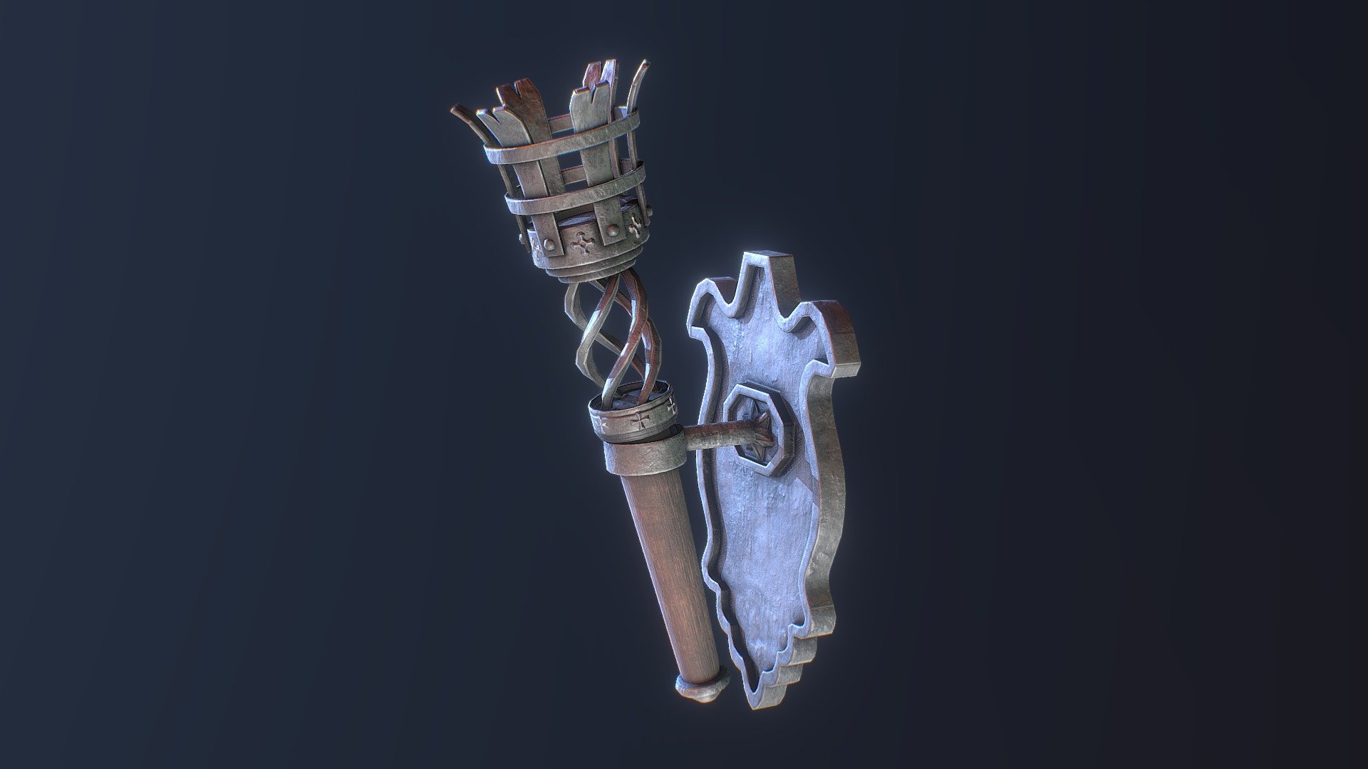 Wall Torch - Download Free 3D model by Sean Thomas (@foon.) [68f61f1 ...