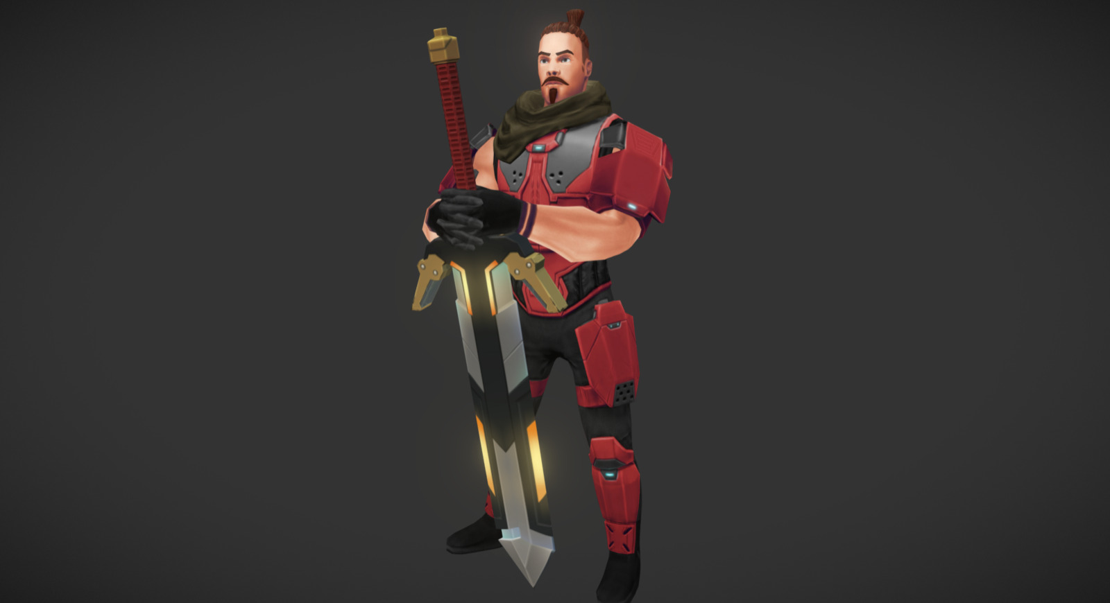 2H Sword Warrior (Run cycle) - Download Free 3D model by Miru (@miru302 ...