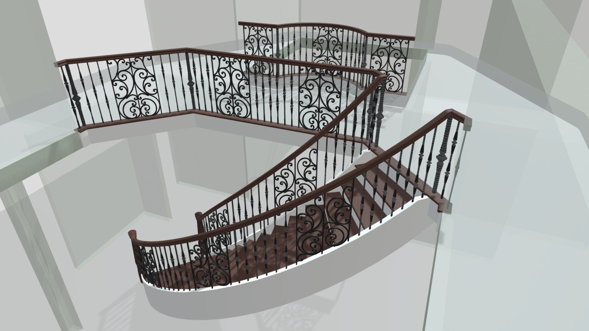 Tuscany panels - 3D model by 3D Software for Stair Design and ...