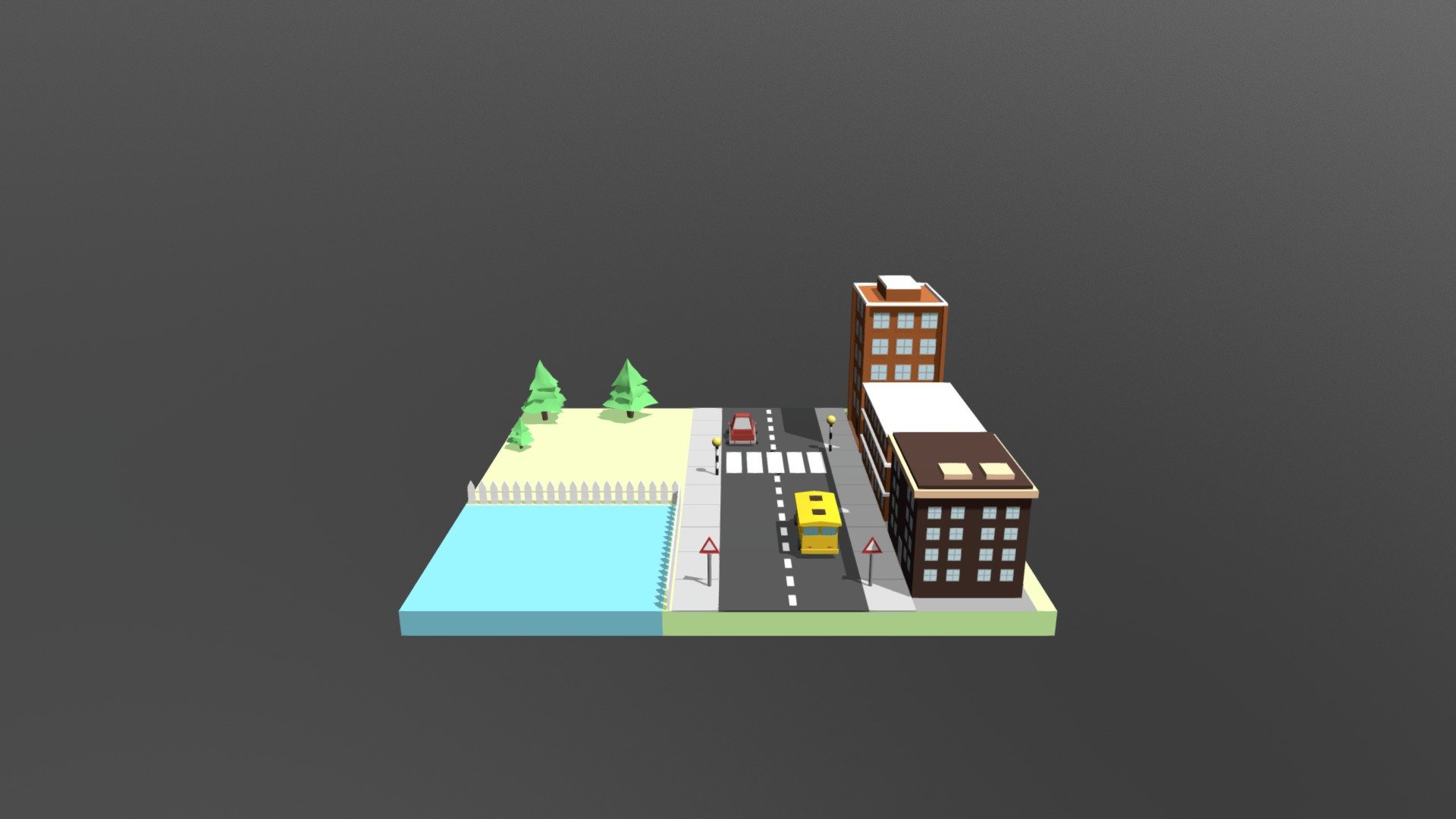 Town - 3D model by romanTS [68fd52a] - Sketchfab