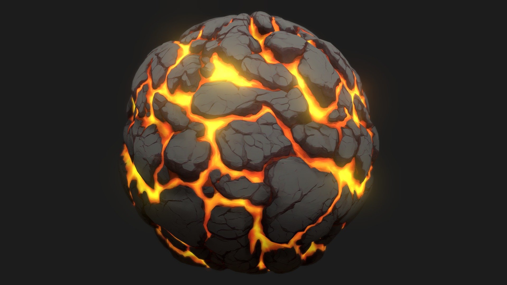 Stylized Lava Rock Seamless Texture - Buy Royalty Free 3D model by ...