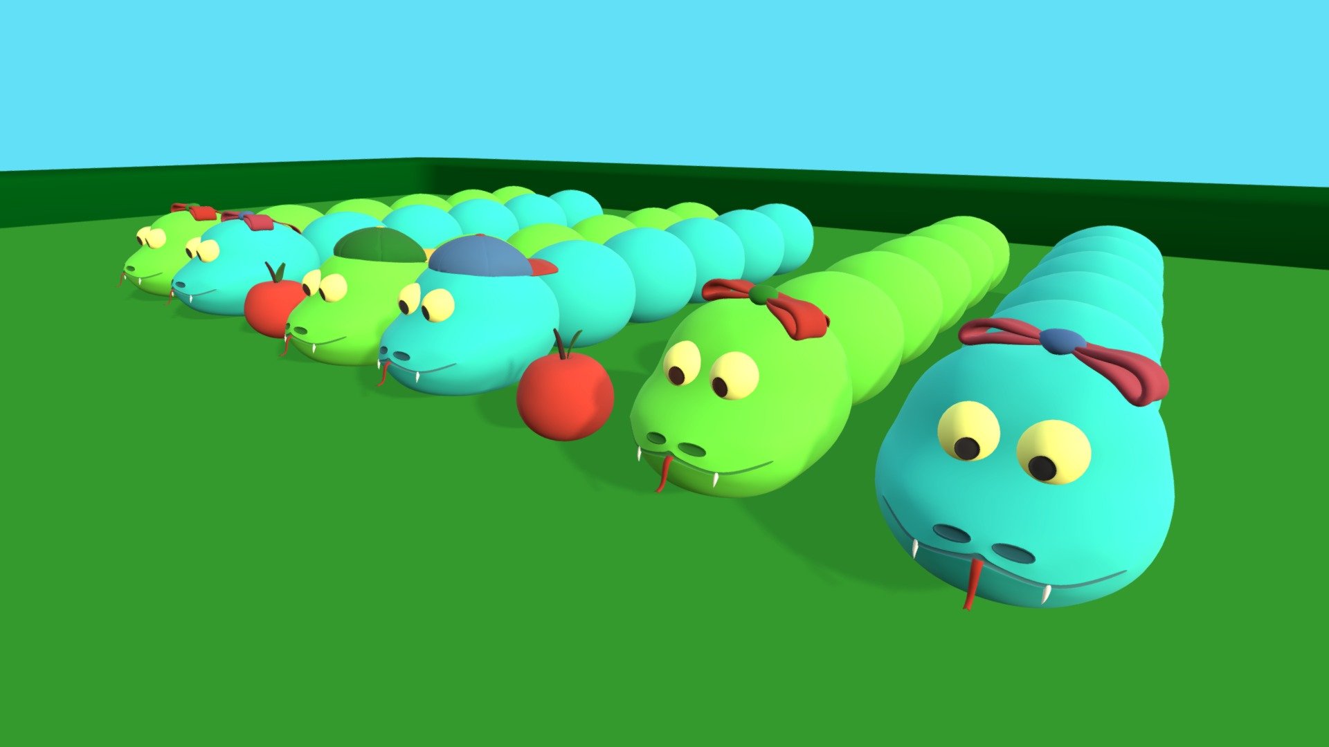 Mr And Mrs Snake - Download Free 3D model by Rauschkugel [6902c9d ...
