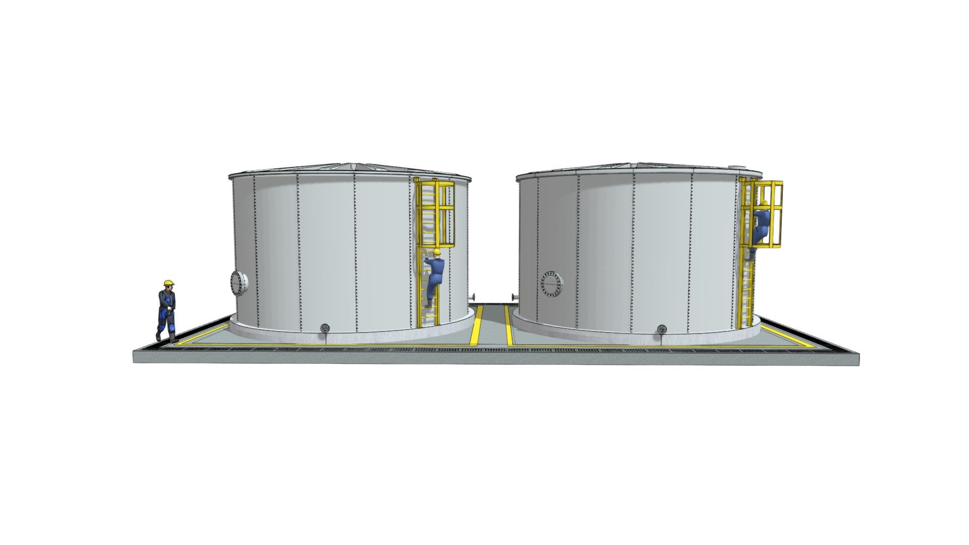 Tanques Contra Incendios 3D - 3D model by Synertech Water Resourcer ...