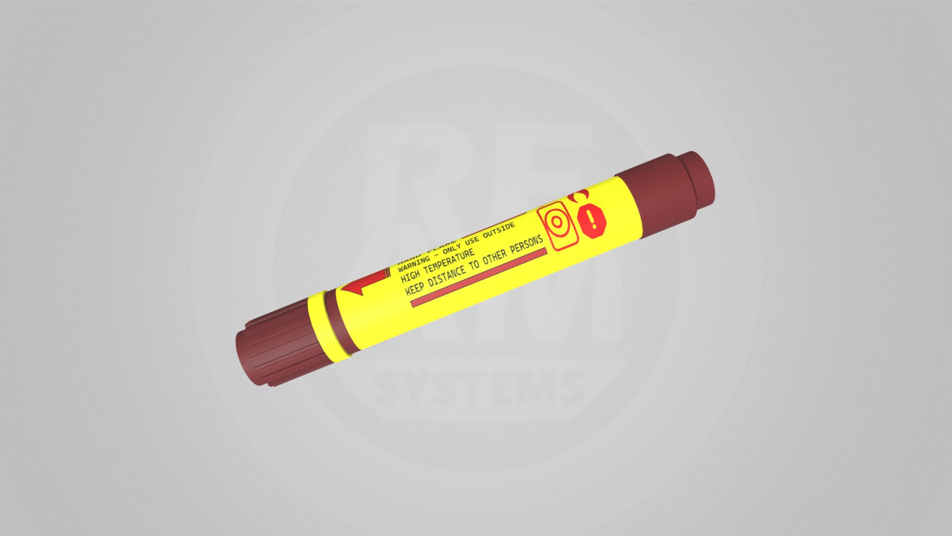 Yellow hand flare - Buy Royalty Free 3D model by ReamoSystems [6904eb9 ...