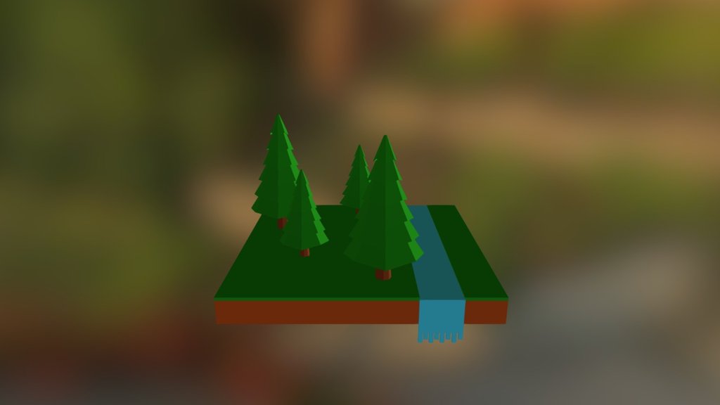 Simple Pine Tree Scene - 3D model by Animatedadam47 [6906d30] - Sketchfab