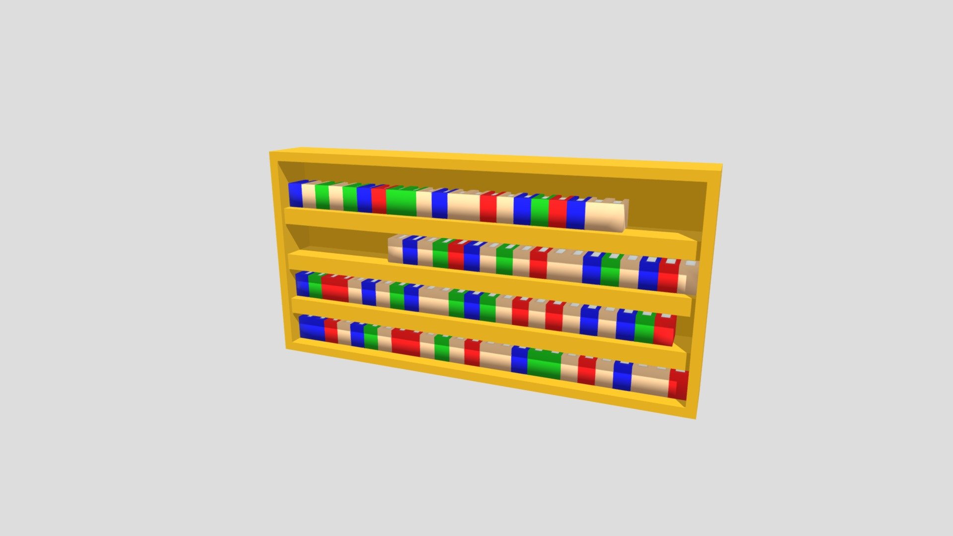 LOW-POLY book shelf - 3D model by just_a_guy (@tyloranime) [6907607 ...