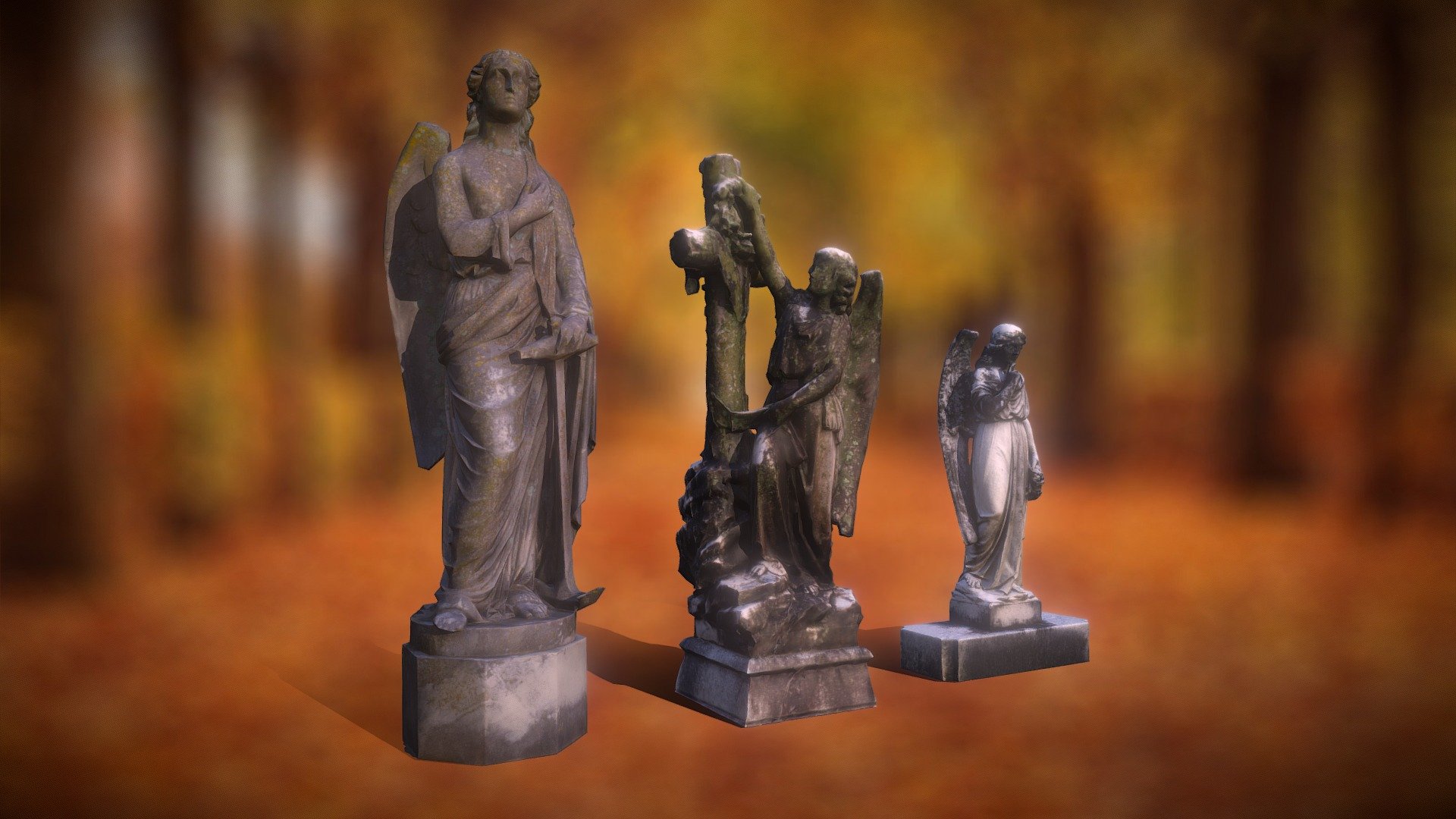 GraveStoneAngel PropsPack - Download Free 3D model by KWARE DESIGN ...