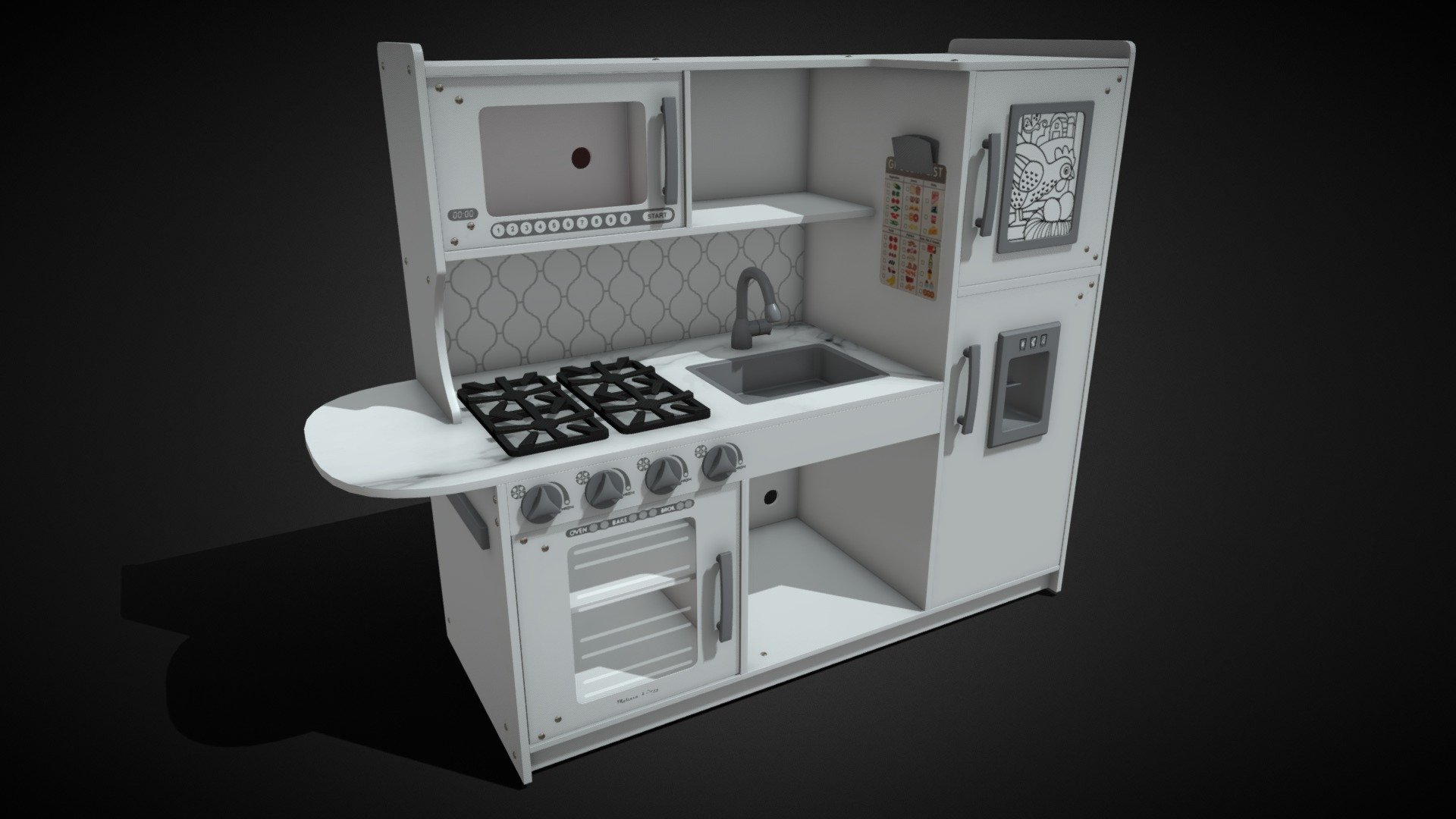 Kids Kitchen - Buy Royalty Free 3D model by Sunny (@sunny7610) [6908637 ...