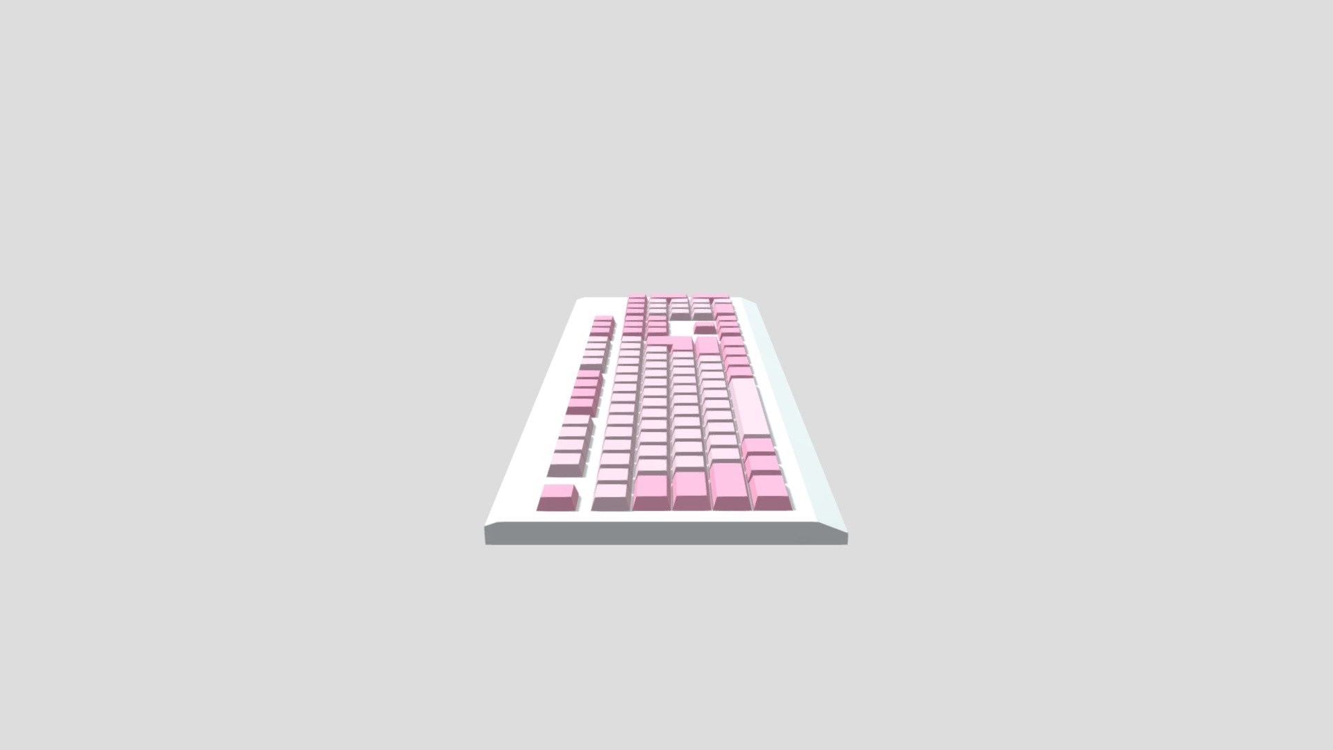 pink keyboard - 3D model by lisareglero [690a78b] - Sketchfab