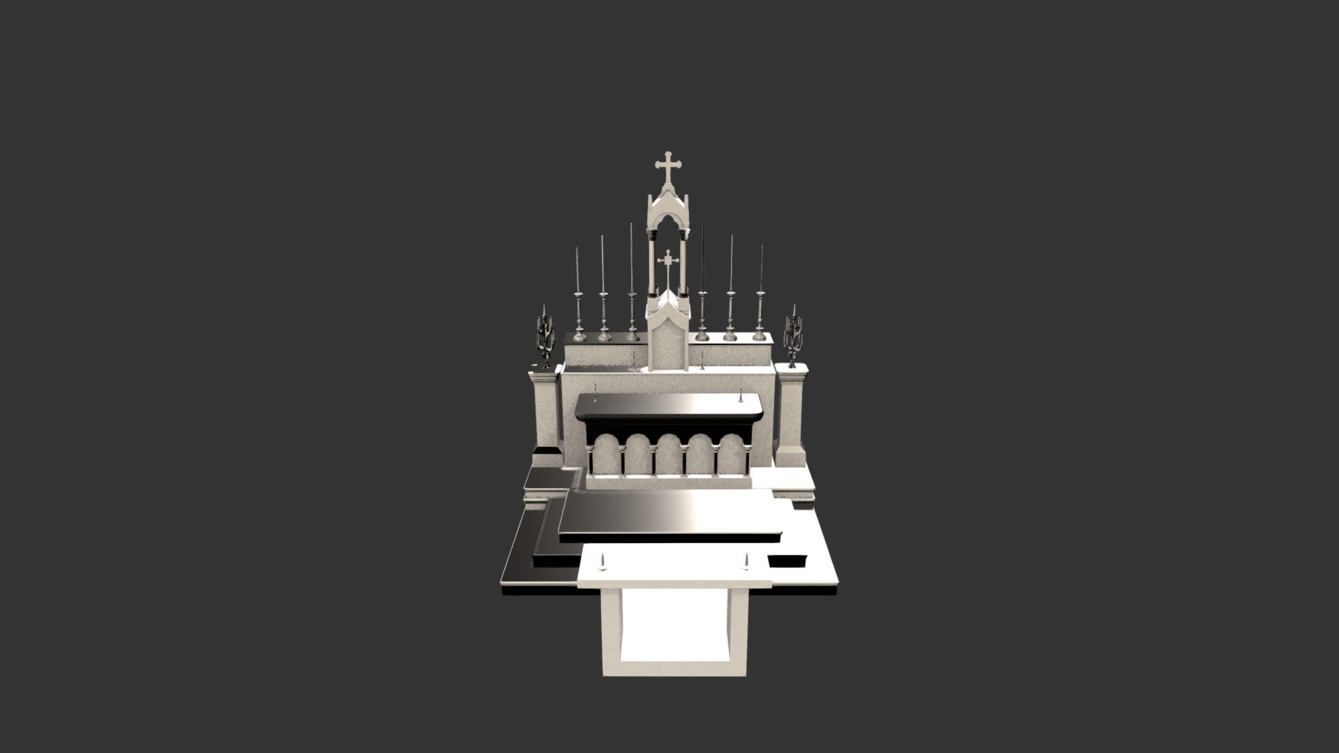 Church Altar - 3D model by danielzenith [690afef] - Sketchfab