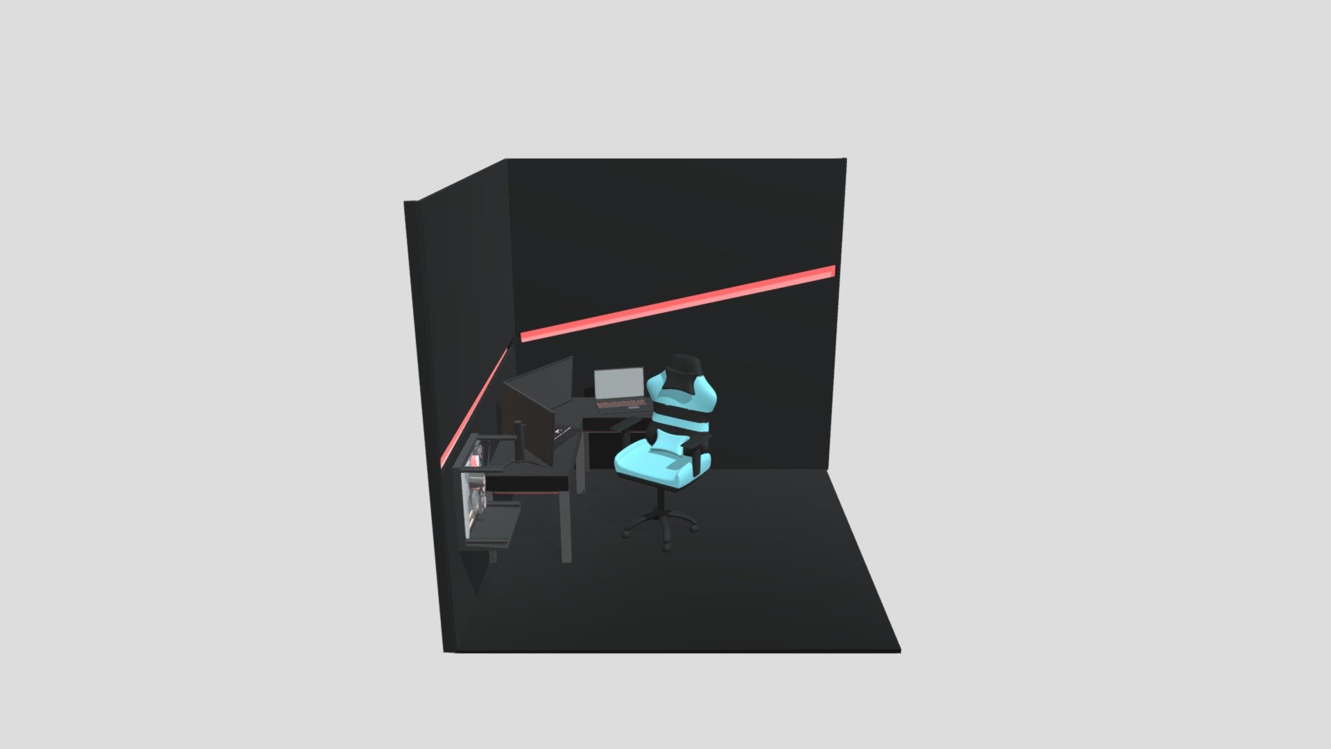 Gaming Room - Download Free 3D model by Joses (@L.F.Contop) [690c1e4 ...
