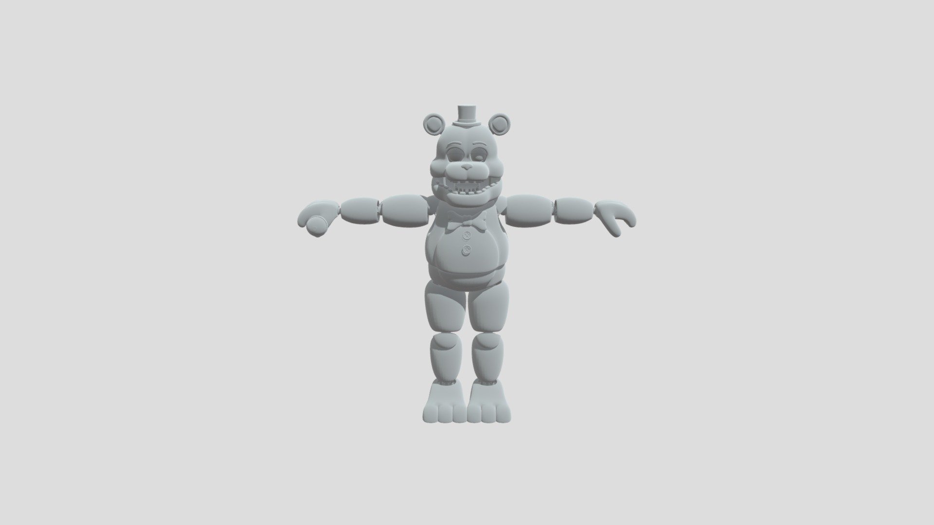 Unwithered Fat Fredbear - Download Free 3D model by Gutbear (@Moltenboi124) [690cce8] - Sketchfab