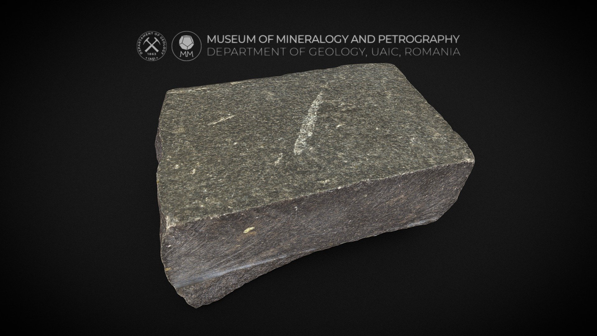 B is for Basalt rock - 3D model by Museum of Mineralogy and Petrography ...