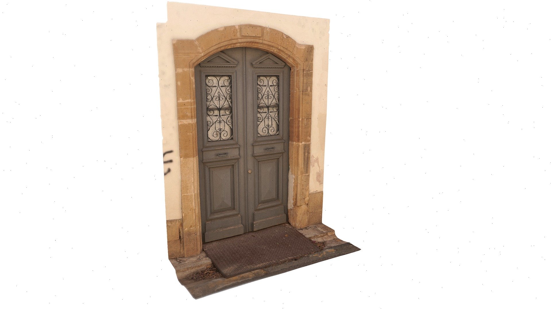 Traditional Door with Metal Ramp - 3D model by inicosia_cyens [690d7a1 ...