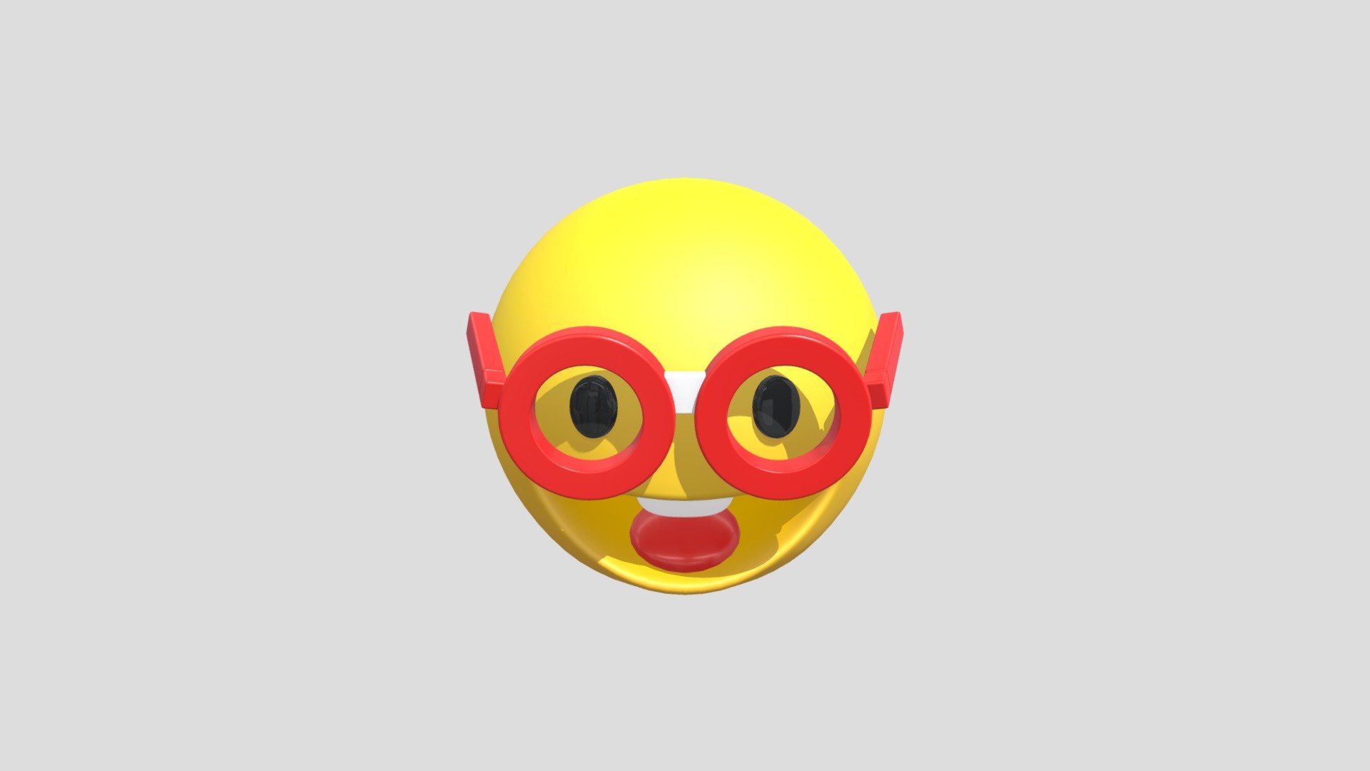 Emoji With Glasses - Download Free 3D model by outlawsofia [690d946 ...