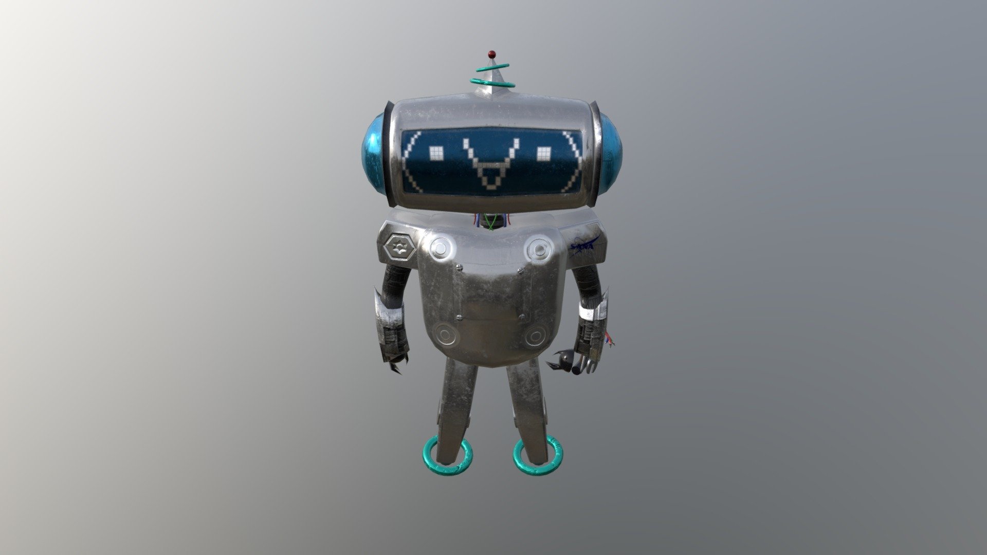 robot character - Download Free 3D model by otiga [690e653] - Sketchfab