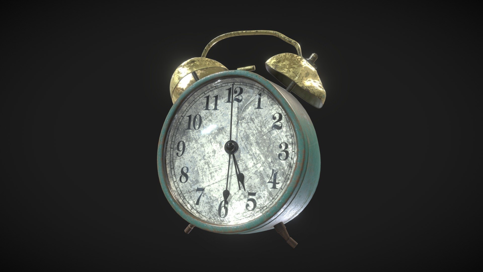 Aged Alarm Clock - 3D model by Justin Collins (@justinmc.design ...