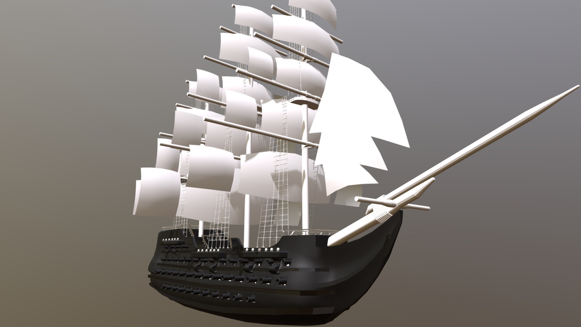 Man O War Ship Model