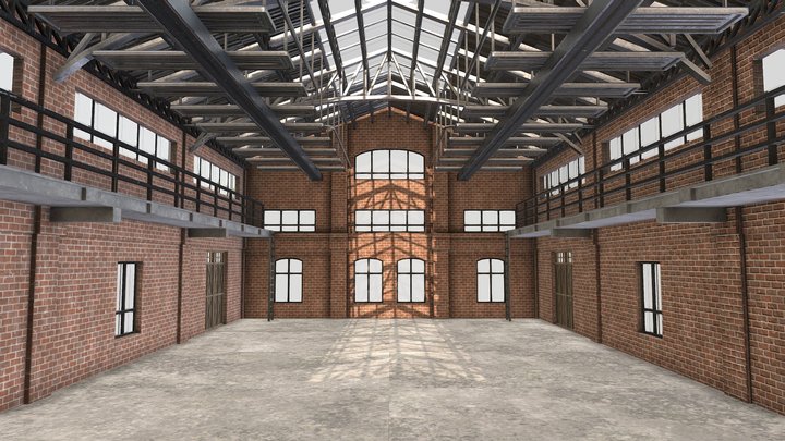Industrial-building 3D models - Sketchfab