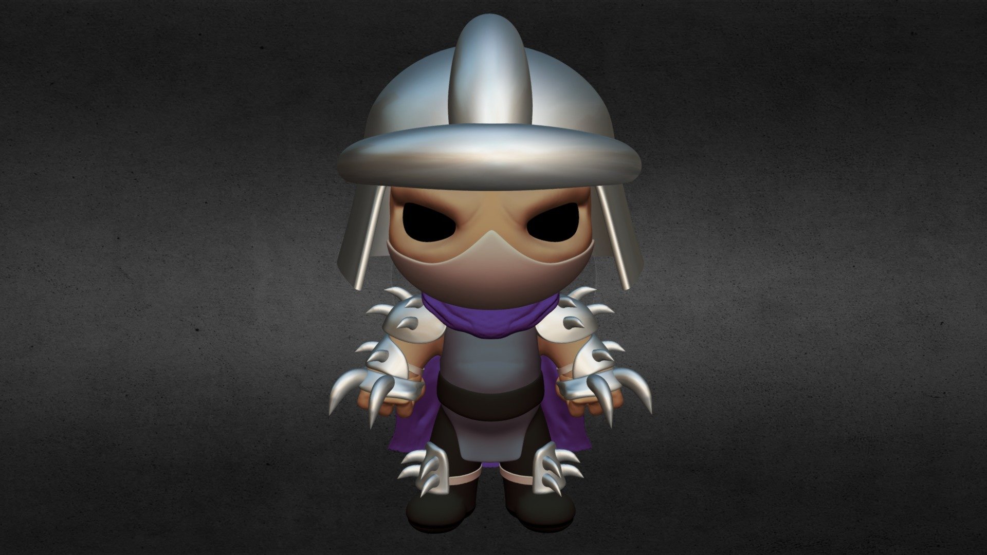 Shredder chibi - 3D model by eloyfarina [6911289] - Sketchfab