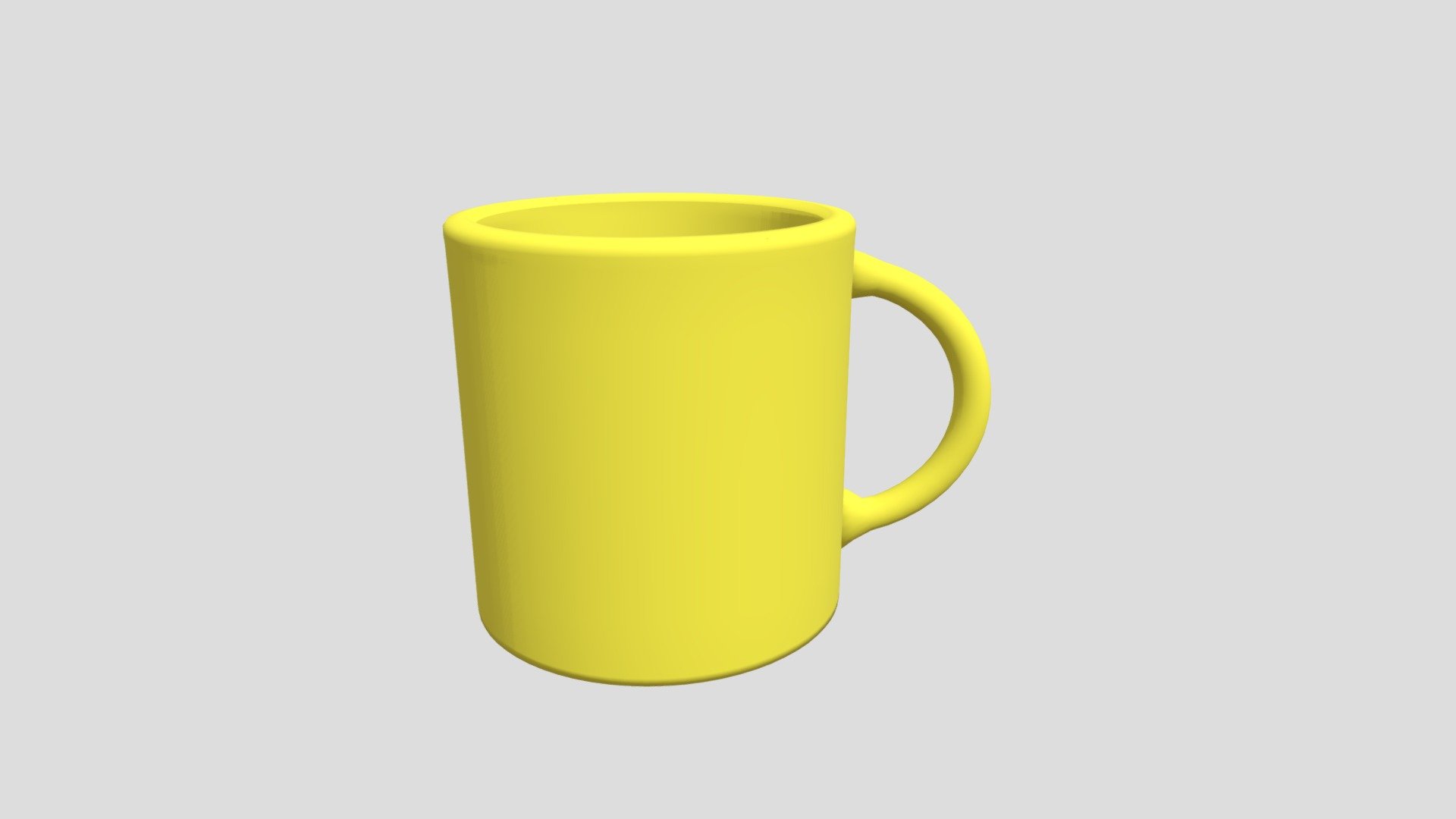 Yellow Mug - Download Free 3D model by Studiotztt (@studiotzt) [6914d4b ...