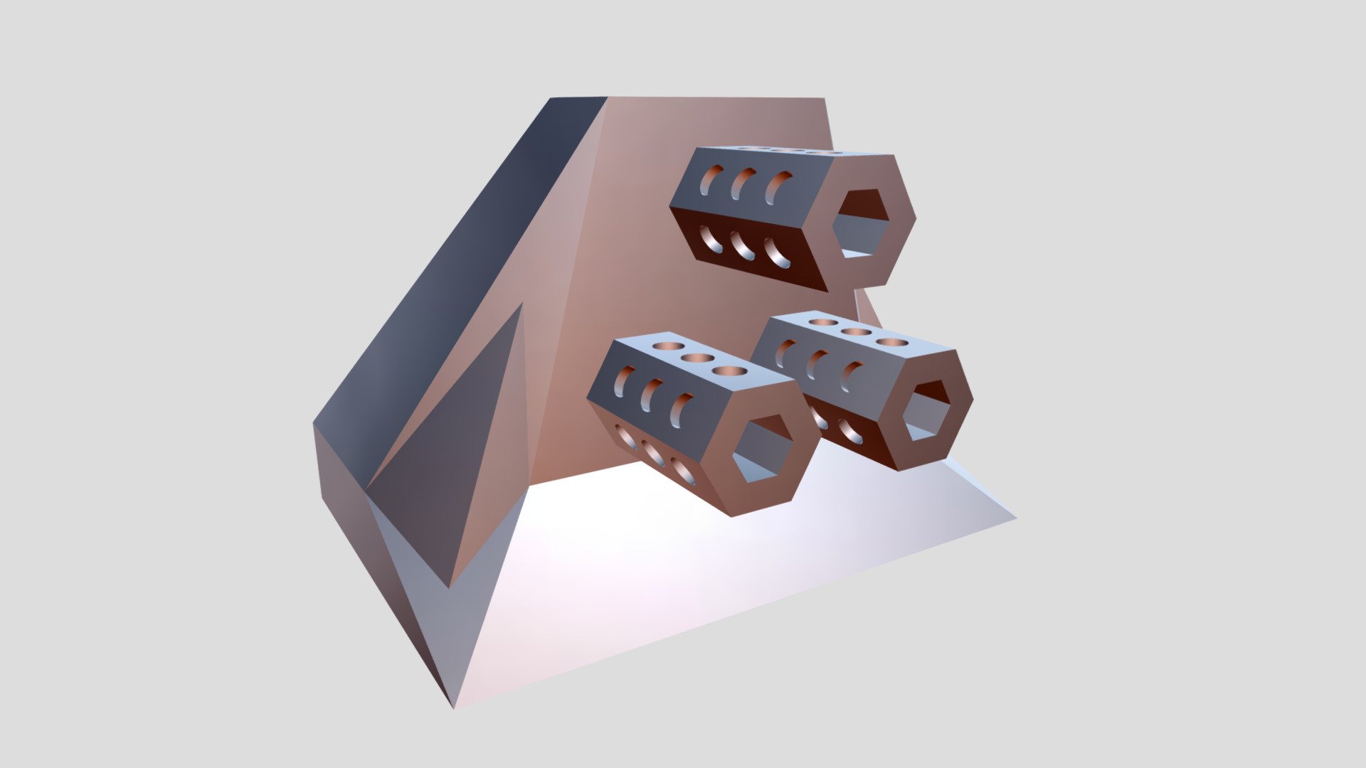Low Poly Turret - Machinegun 3 of 3 (set of 4) - Download Free 3D model ...