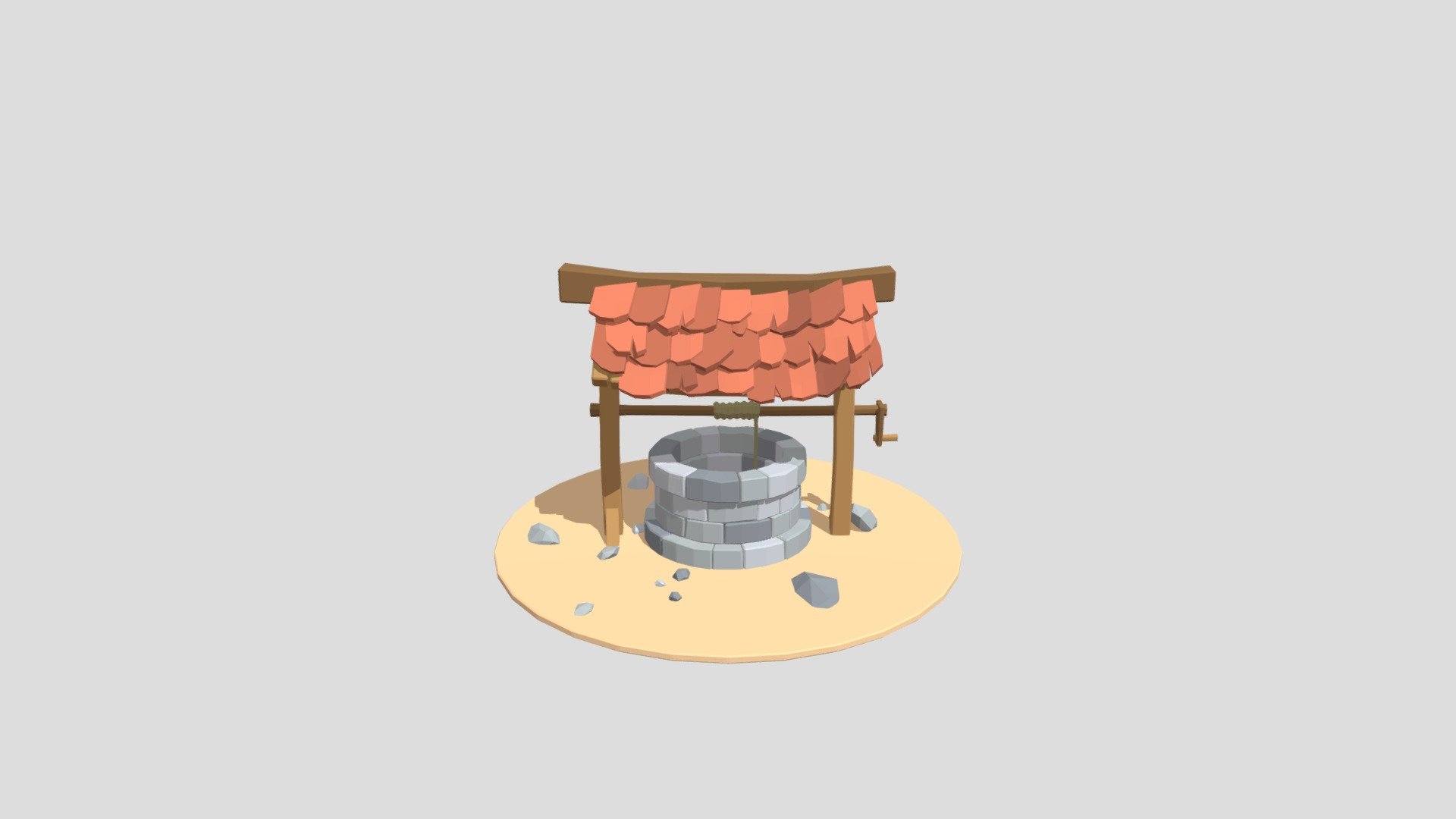 Low Poly Well - 3D model by Zaxmedi [691978e] - Sketchfab