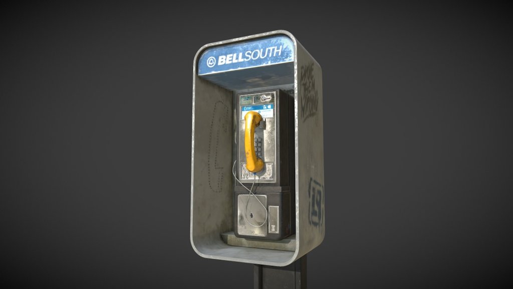 Payphone - 3D model by Guilherme Valle (@ValleGuilherme) [6919dc1 ...