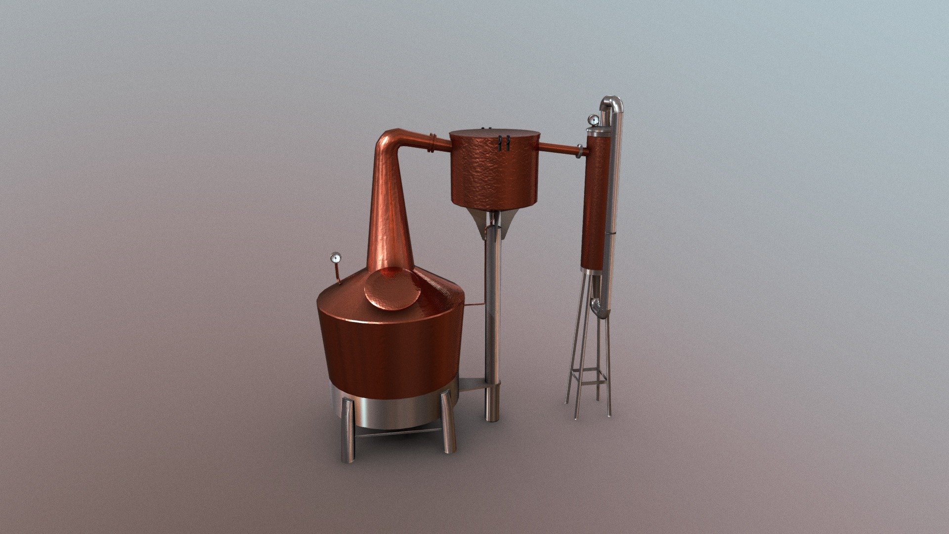 Distillery machine - Download Free 3D model by Nicola Ristagno ...