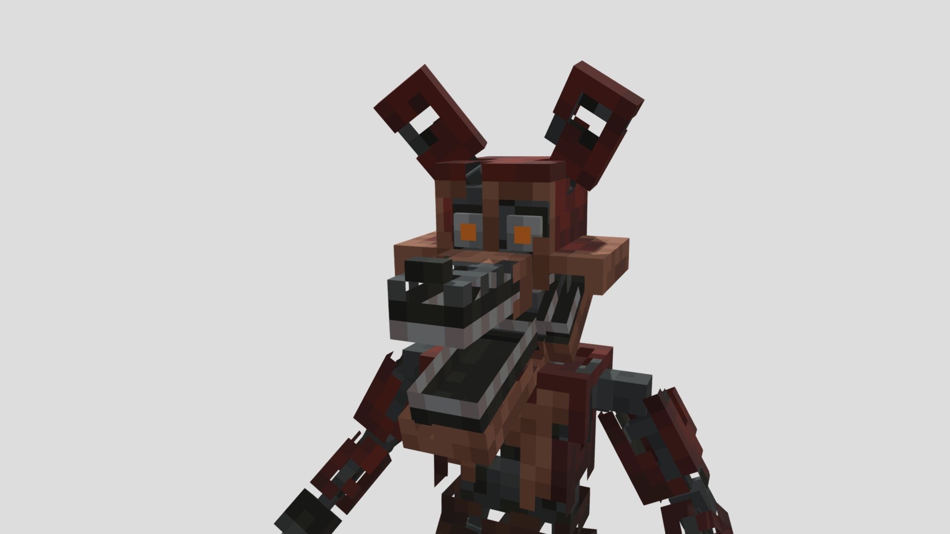Minecraft Nightmare Foxy [FNAF] - Download Free 3D model by User_no ...