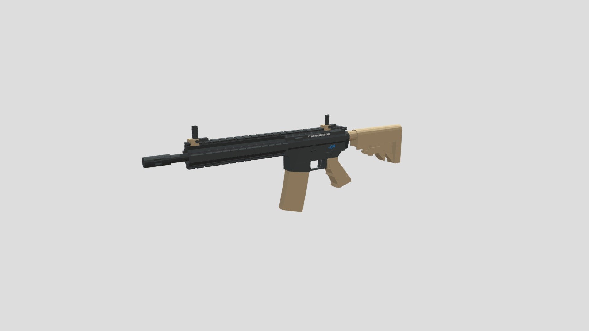[Low-Poly] M4A1 from CoD: Modern Warfare 2019 - 3D model by ...
